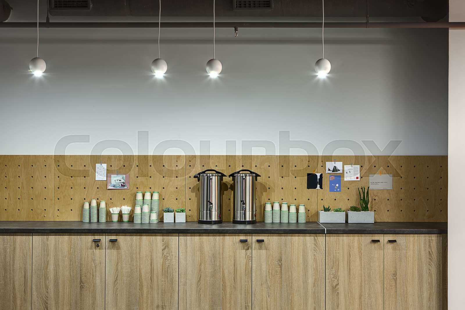 Break area in coworking | Stock image | Colourbox