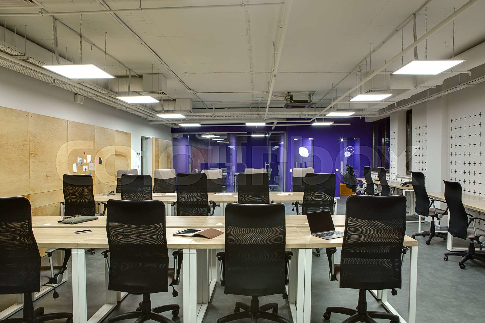 Workplaces in coworking | Stock image | Colourbox