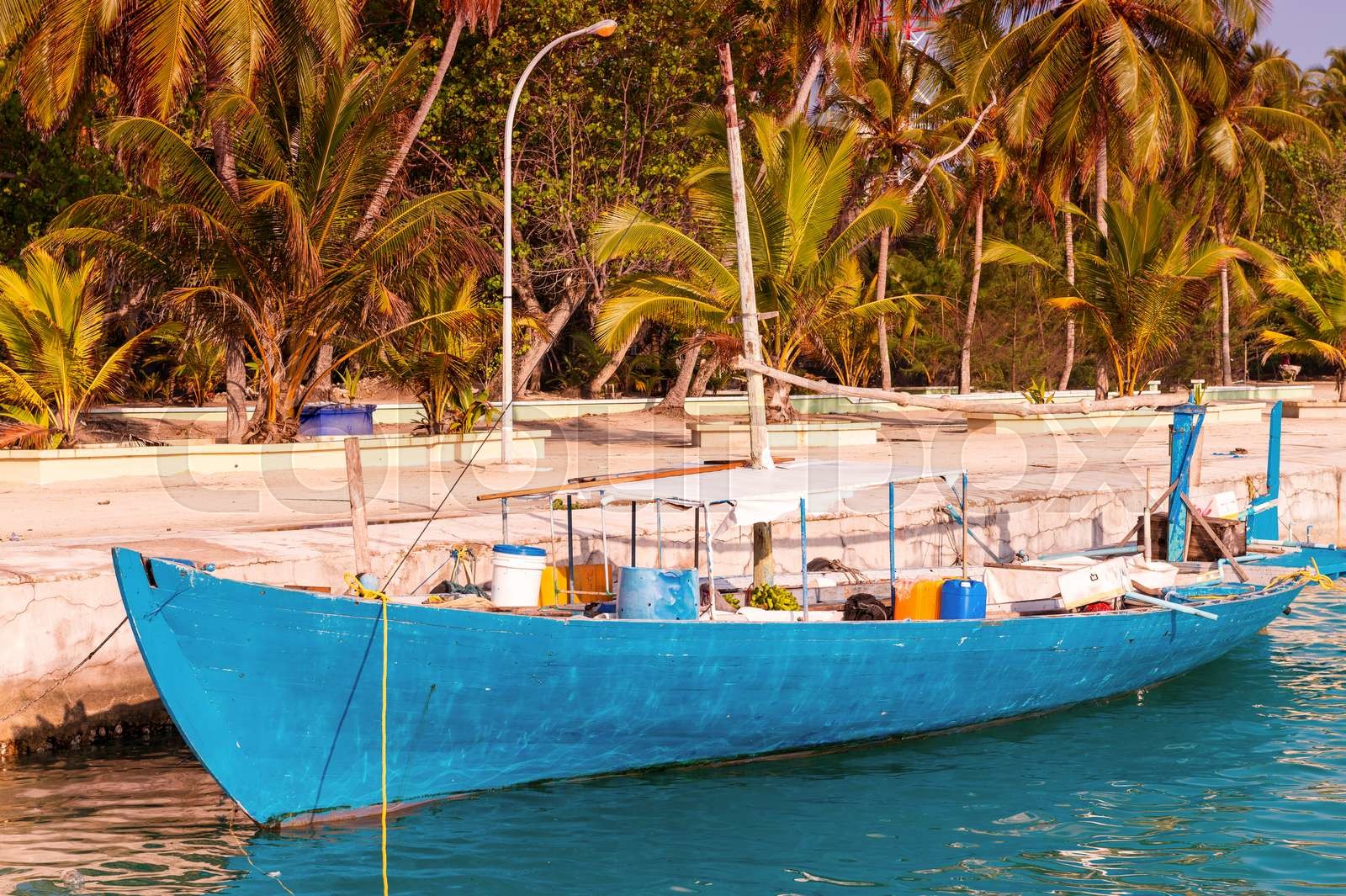 Boat on Maldives Island | Stock image | Colourbox