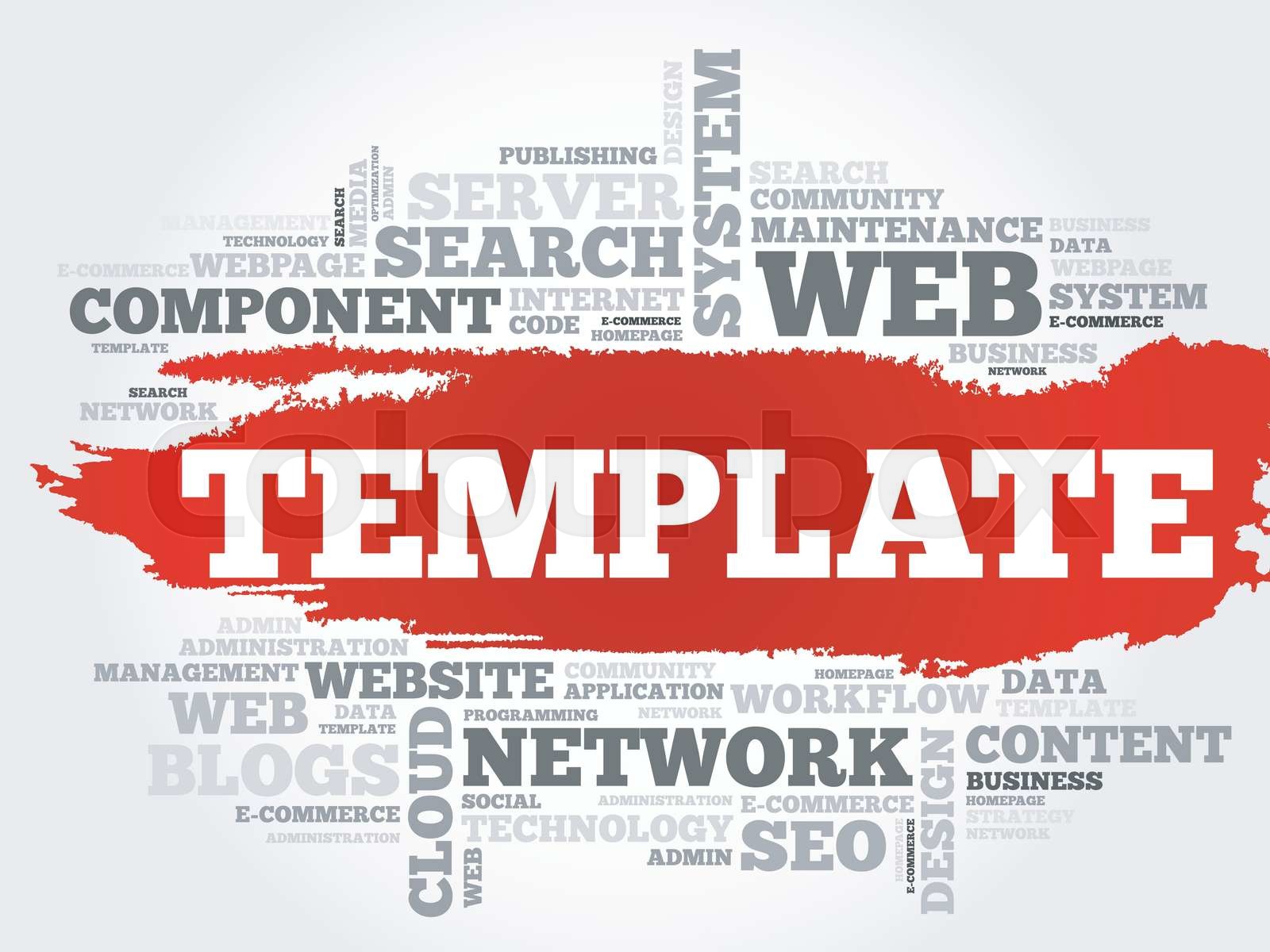 TEMPLATE word cloud | Stock vector | Colourbox