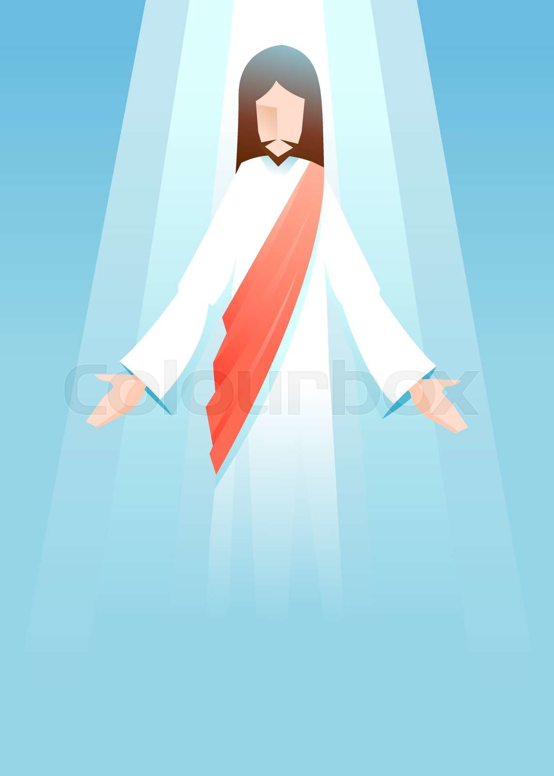 Jesus Christ is Risen Christianity Background | Stock vector | Colourbox