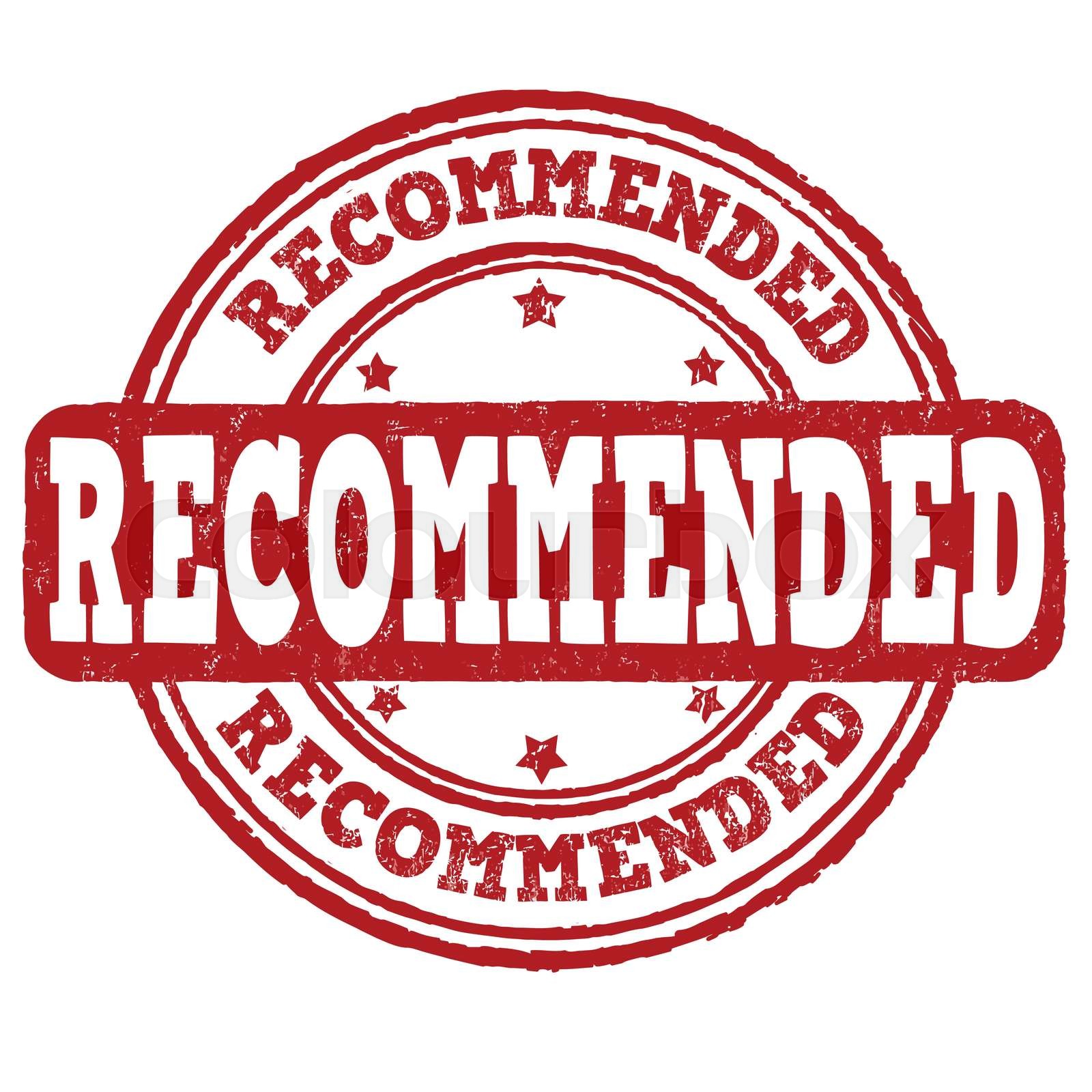 Recommended stamp | Stock vector | Colourbox