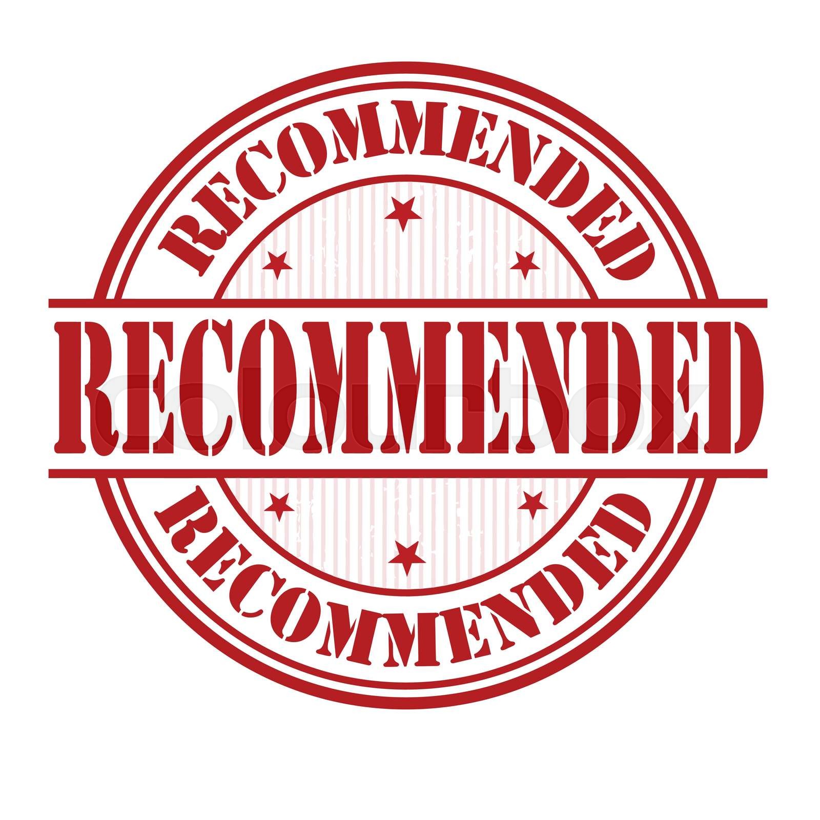 Recommended stamp | Stock vector | Colourbox