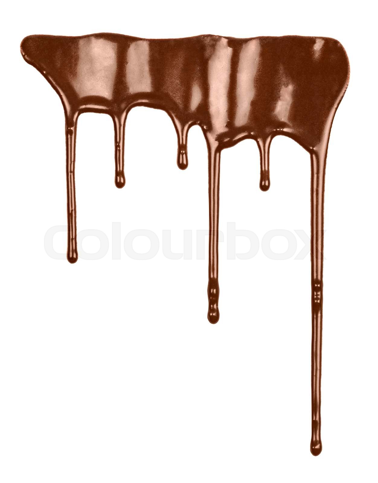 Flowing liquid chocolate | Stock image | Colourbox