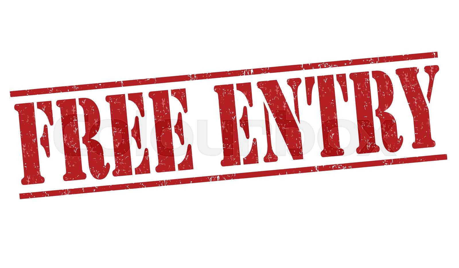 Free entry stamp | Stock vector | Colourbox