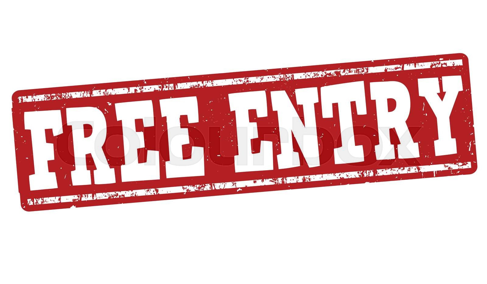 Free entry stamp | Stock vector | Colourbox