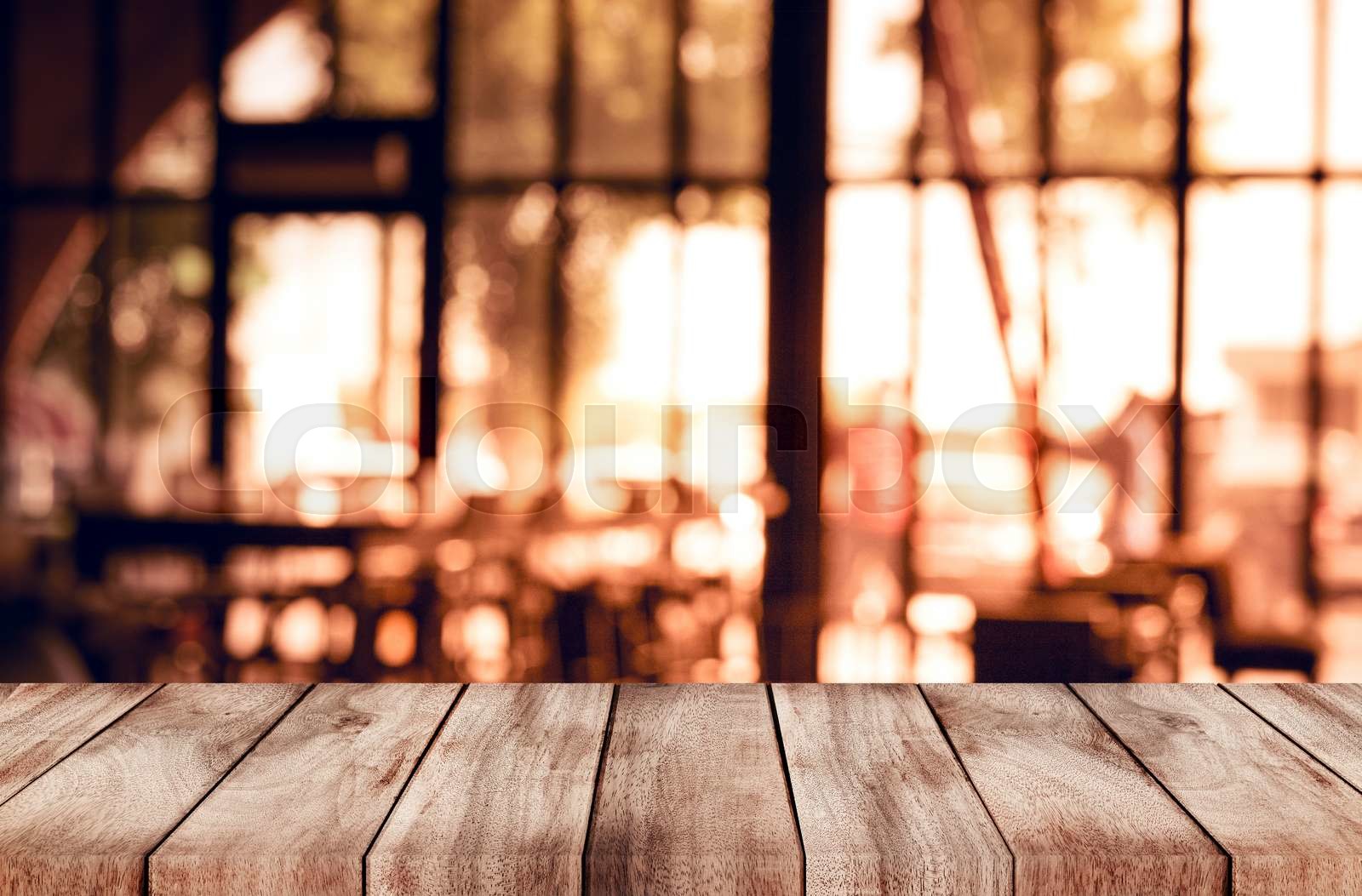 wooden toptable | Stock image | Colourbox