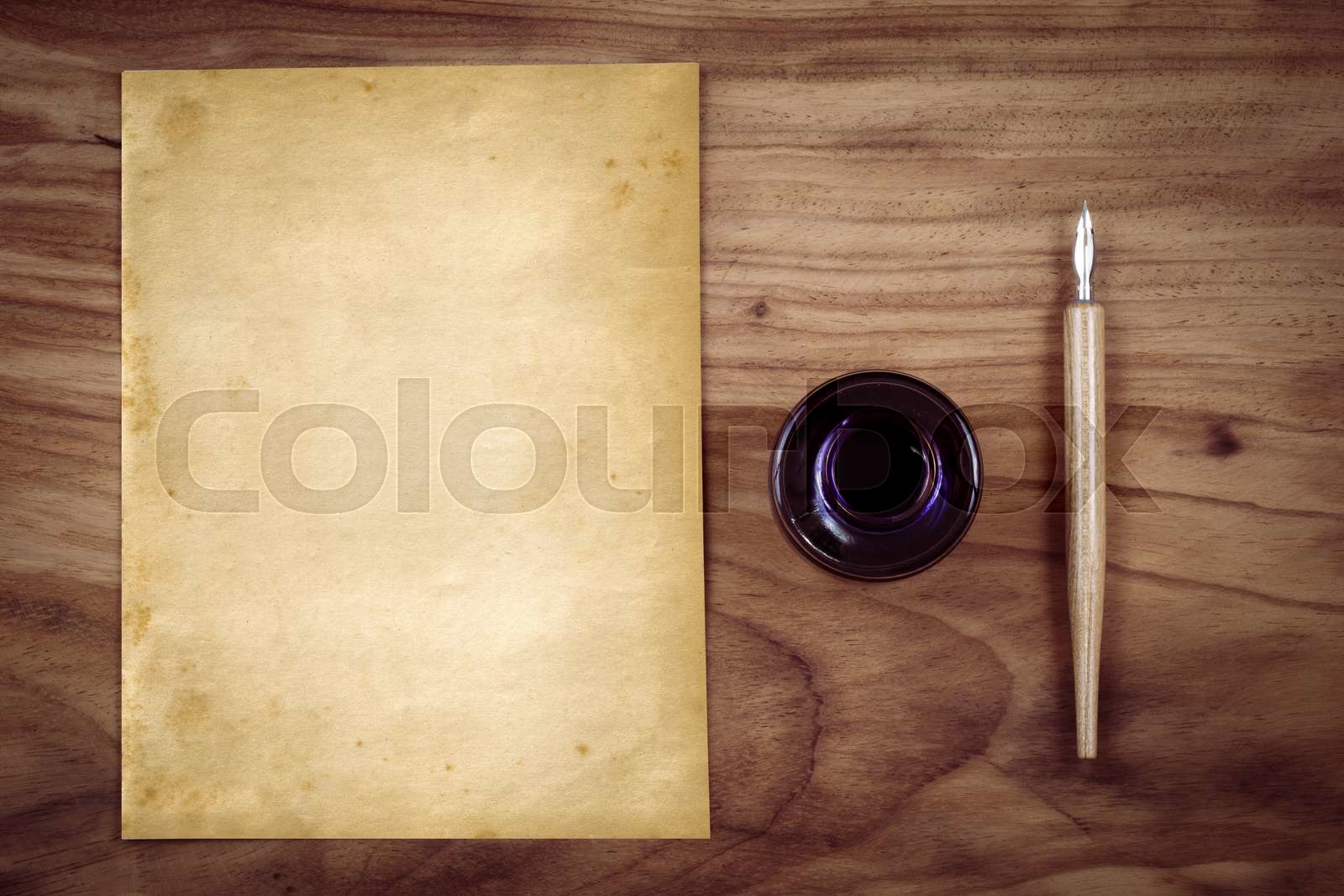 old fashioned ink dip pen | Stock image | Colourbox