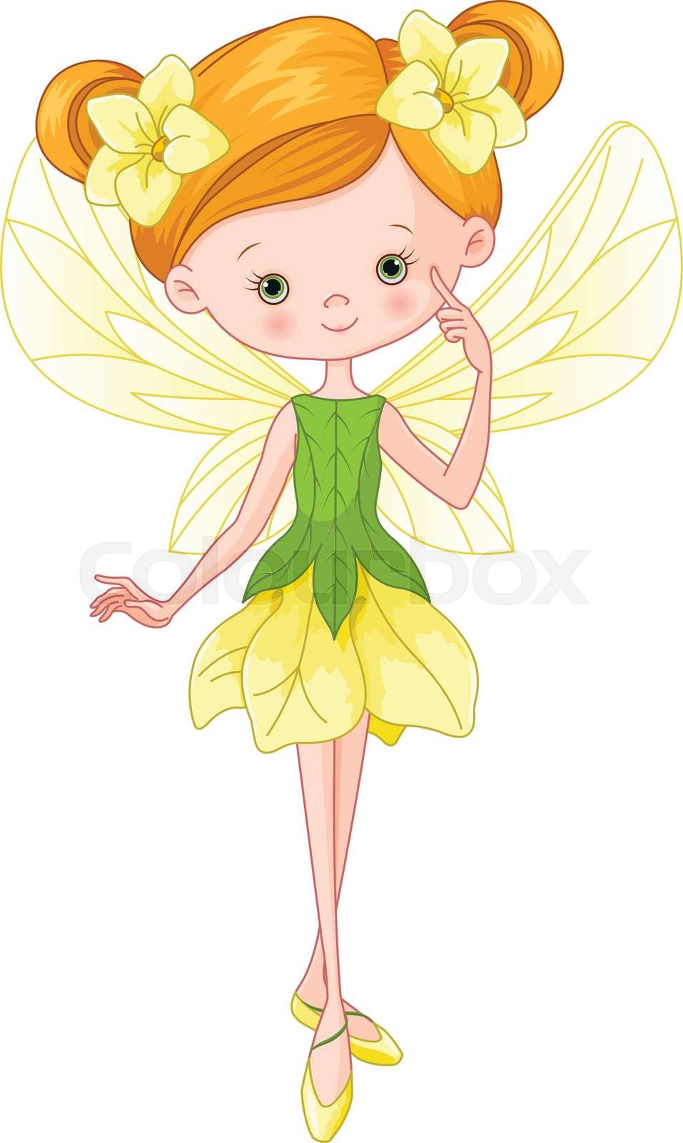 fee, engel, wald | Stock-Vektor | Colourbox