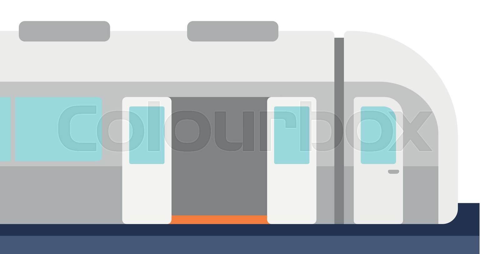 Modern high speed train. | Stock vector | Colourbox