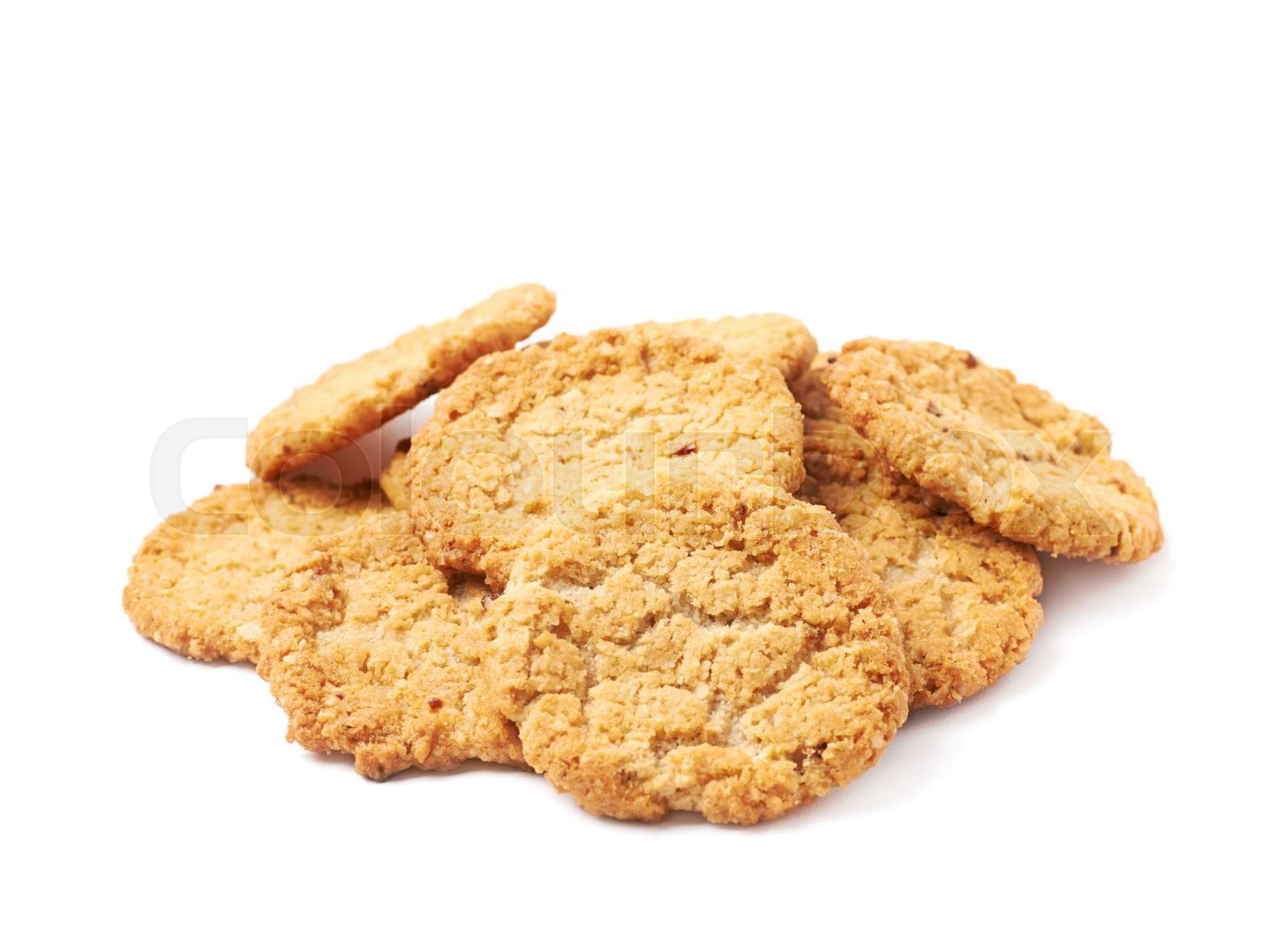 Pile of multiple cookies isolated | Stock image | Colourbox