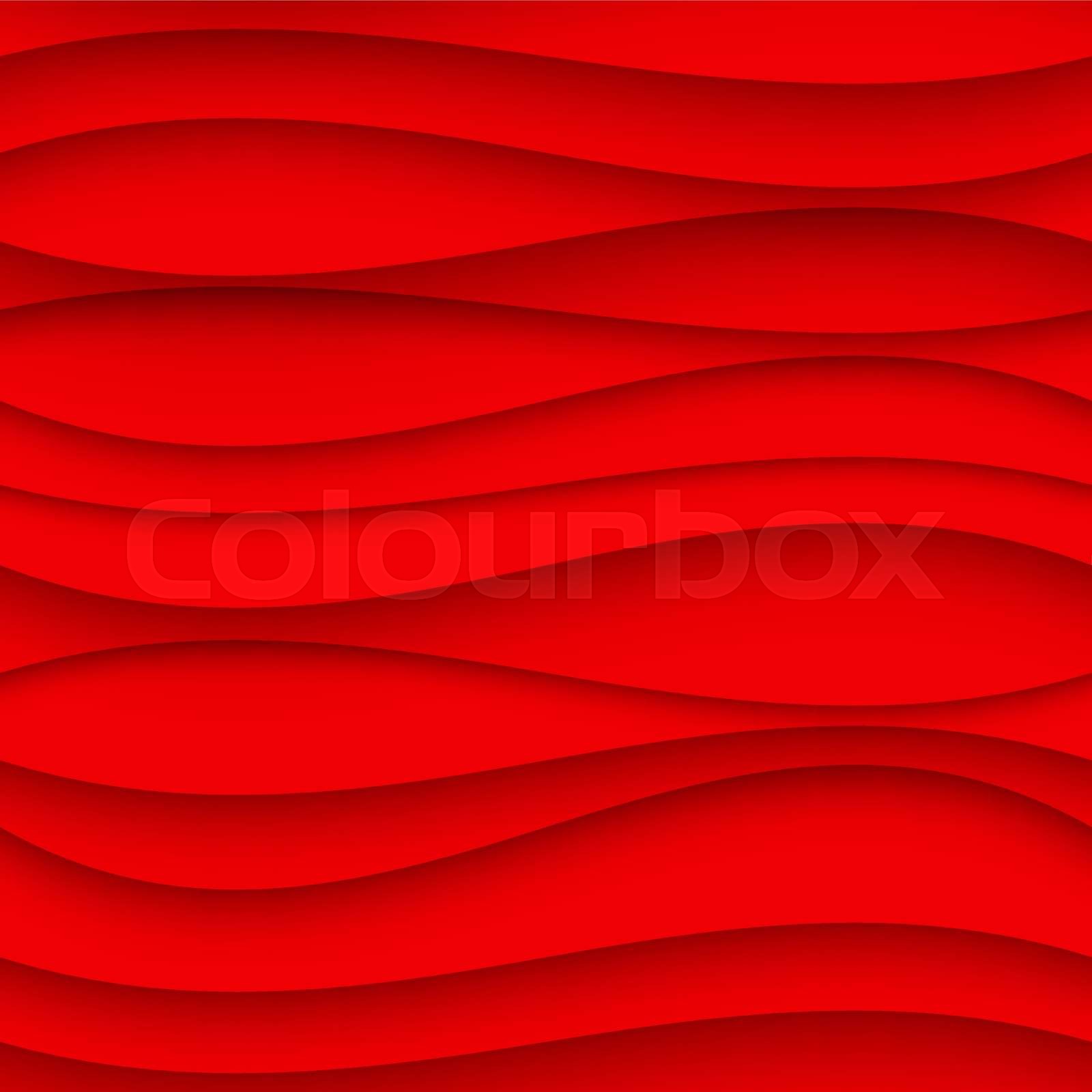 Seamless Wave Pattern. Curved Shapes Background. Regular red Texture ...