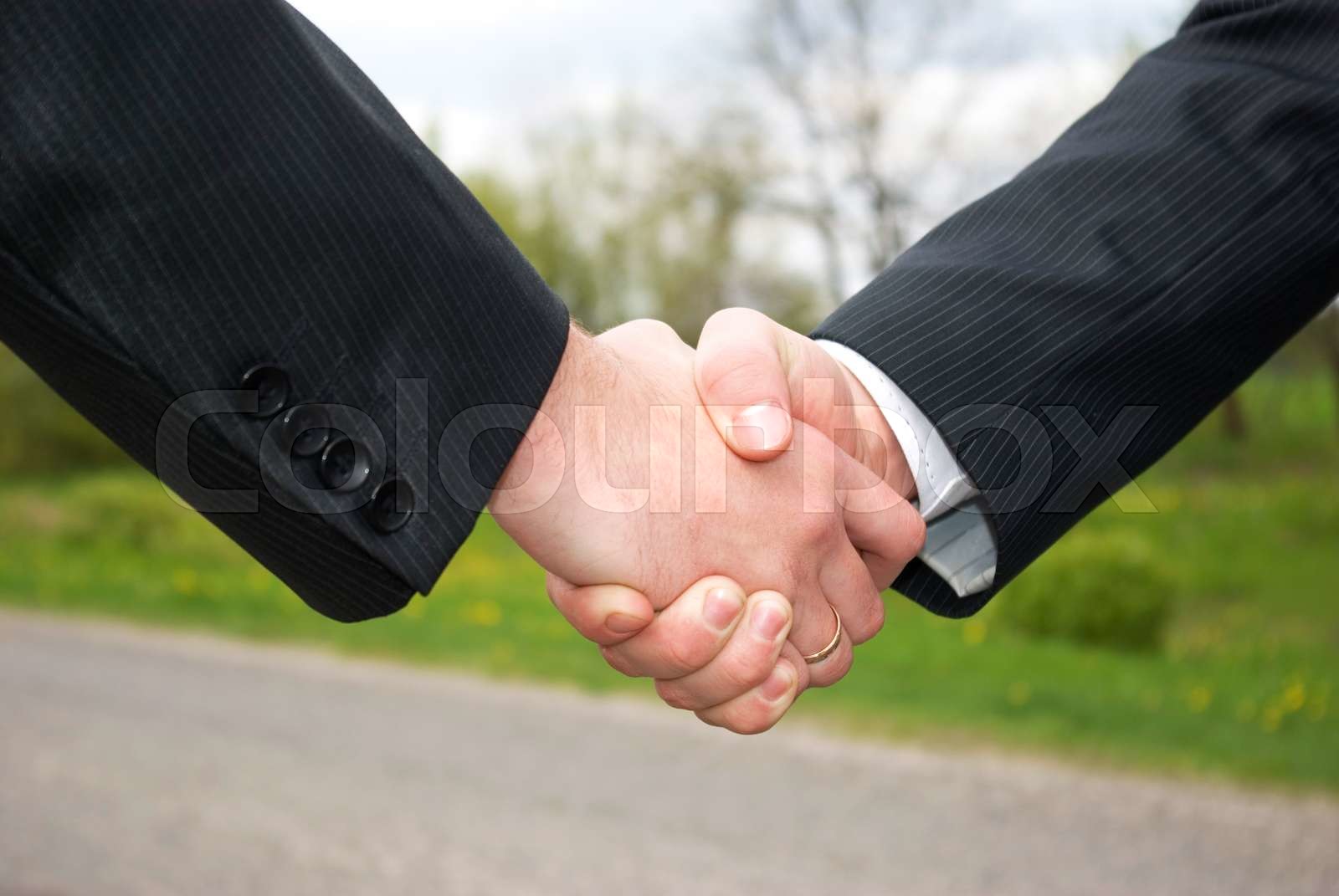 hand in a hand | Stock image | Colourbox