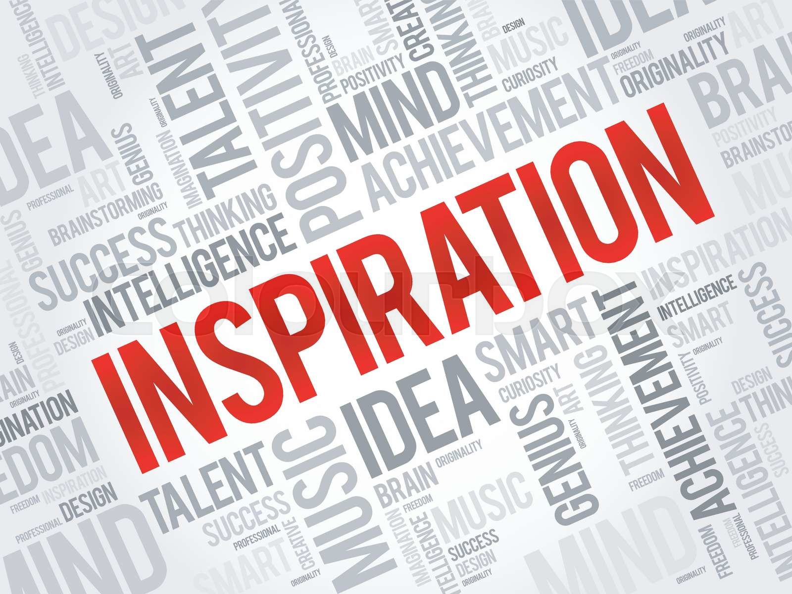 Inspiration word cloud | Stock vector | Colourbox