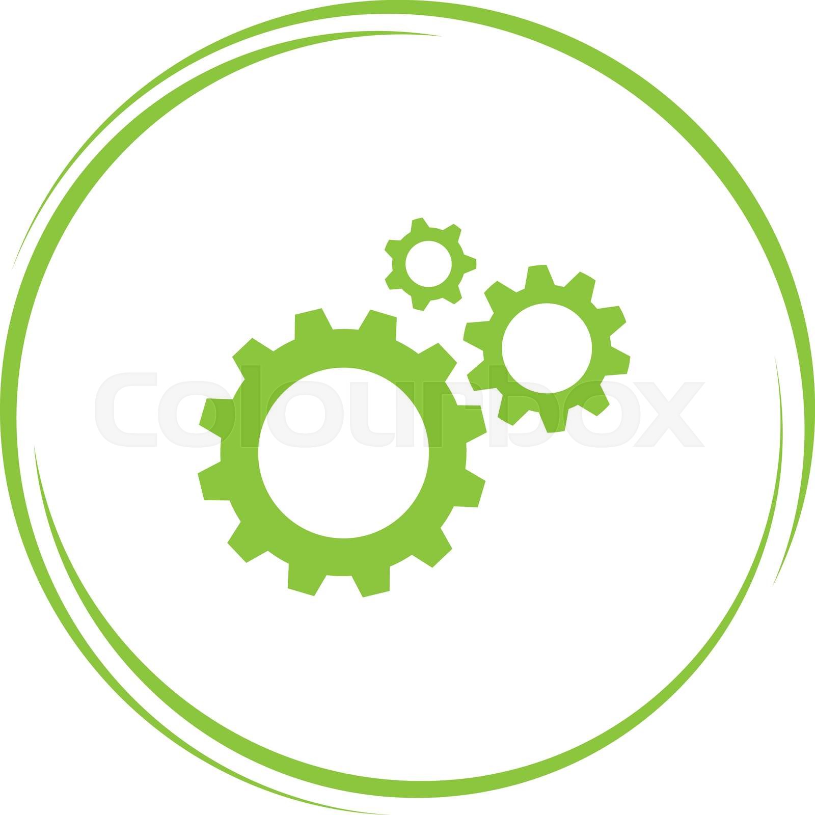 zahnrad, icon, rad | Stock-Vektor | Colourbox