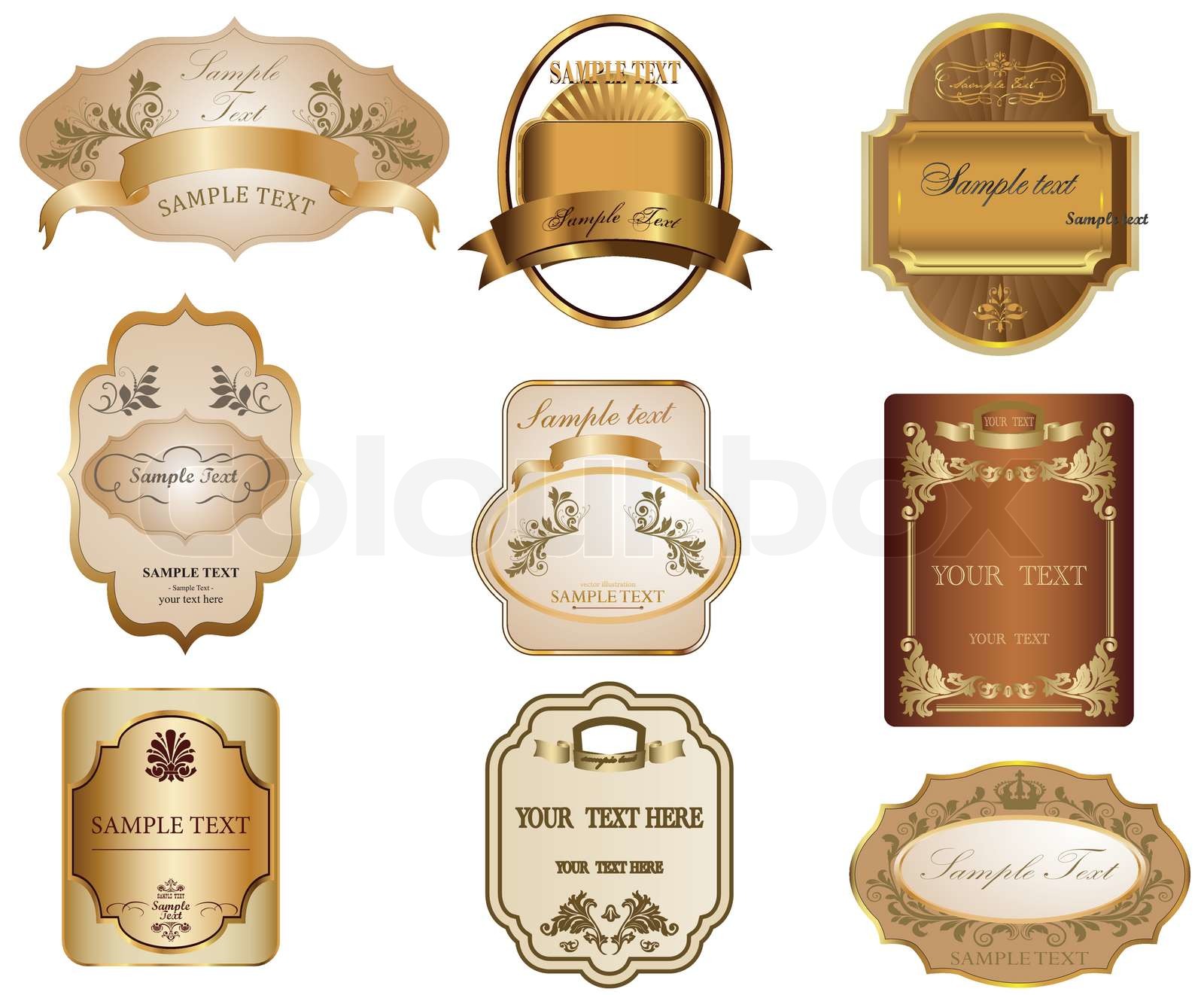 Labels | Stock vector | Colourbox