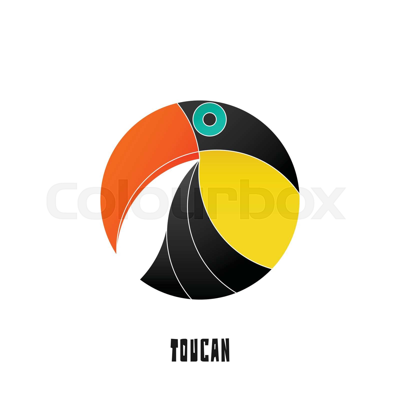 tukan, logo, tegn | Stock vektor | Colourbox