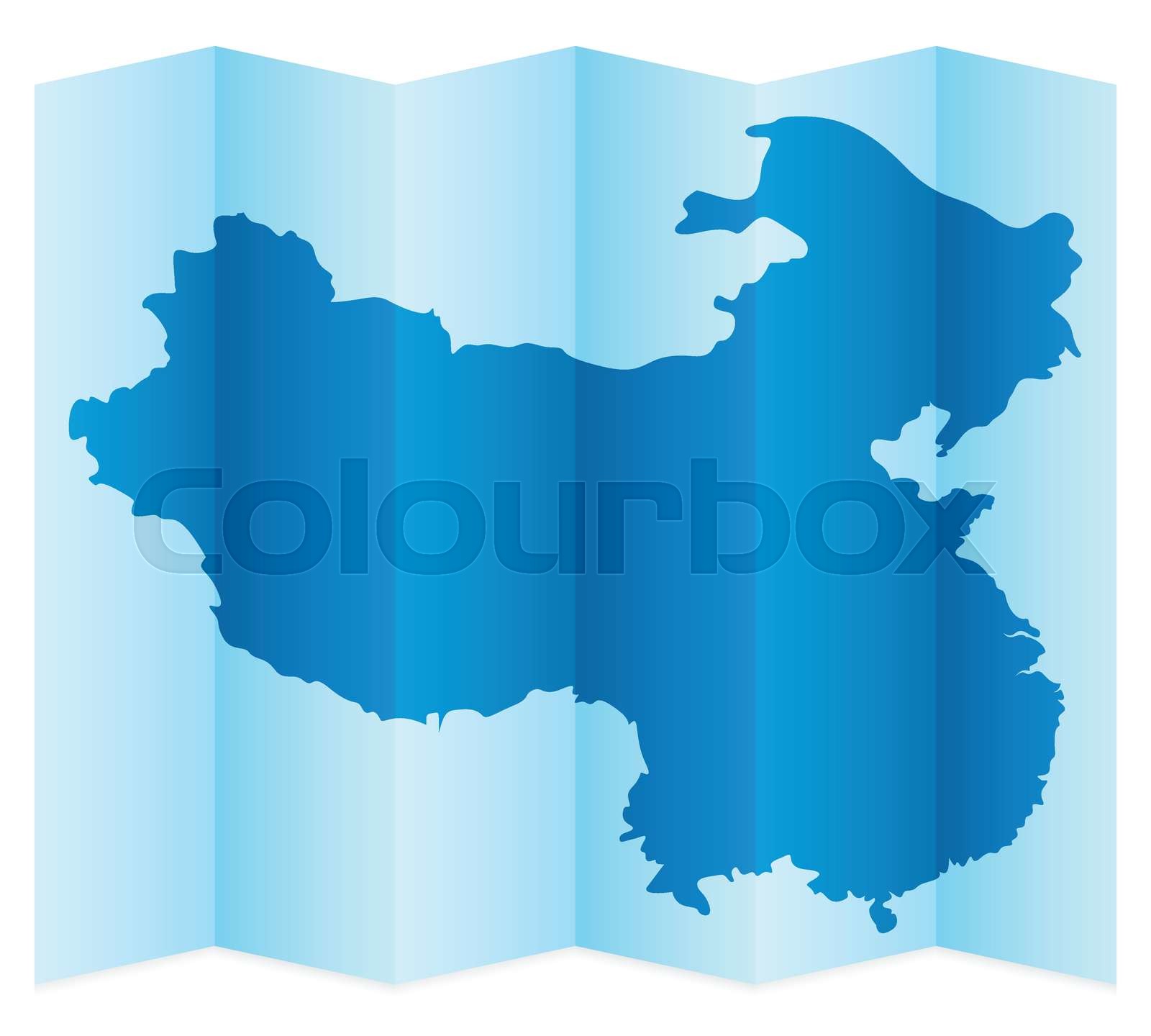 China map | Stock vector | Colourbox