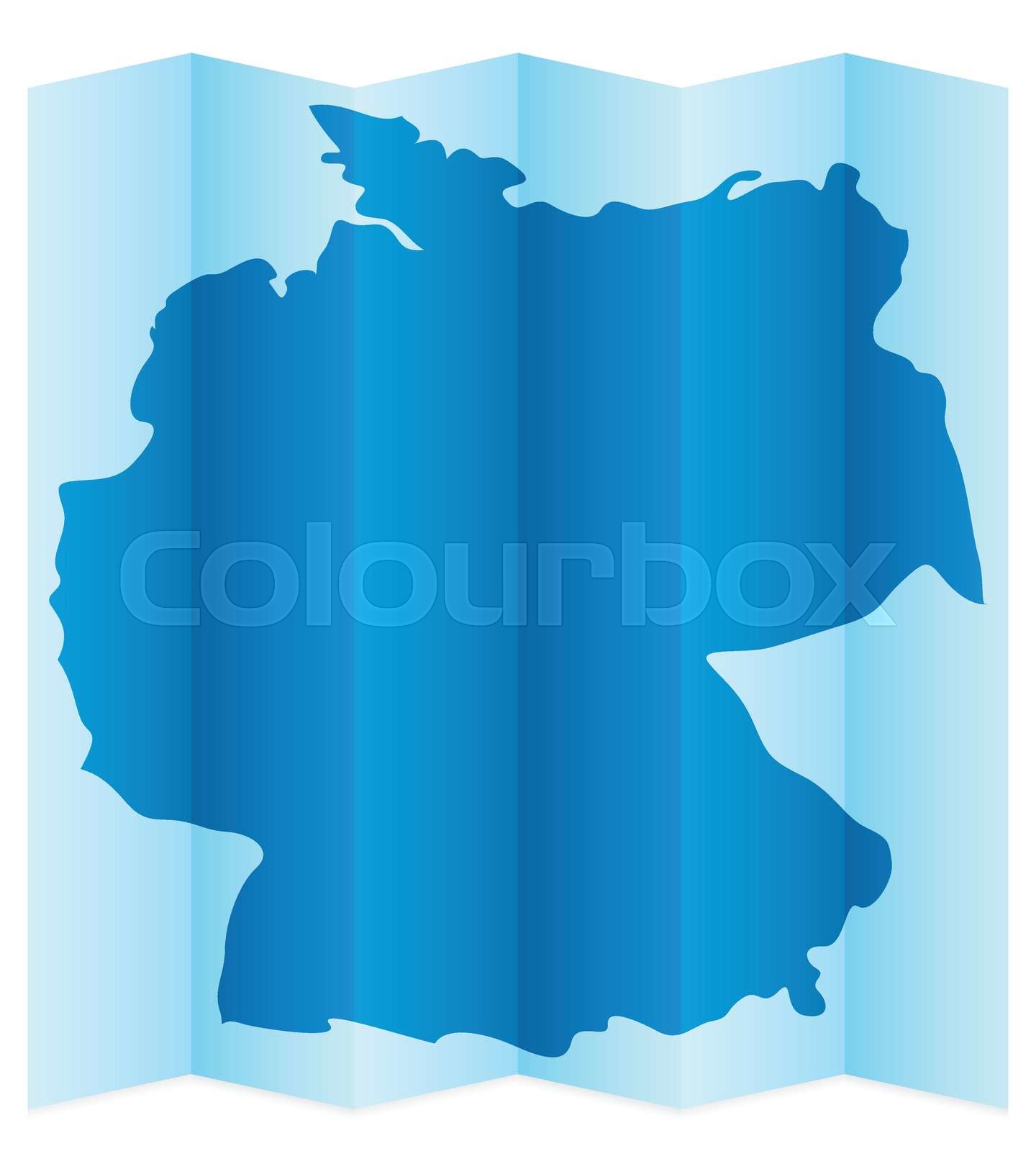 Germany map | Stock vector | Colourbox
