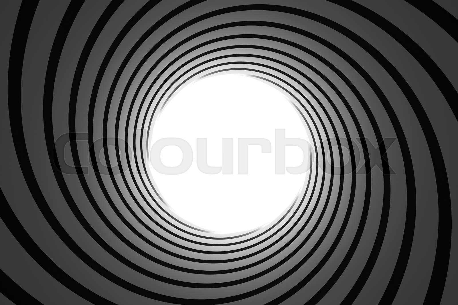Gun barrel inside, 3D rendering | Stock image | Colourbox