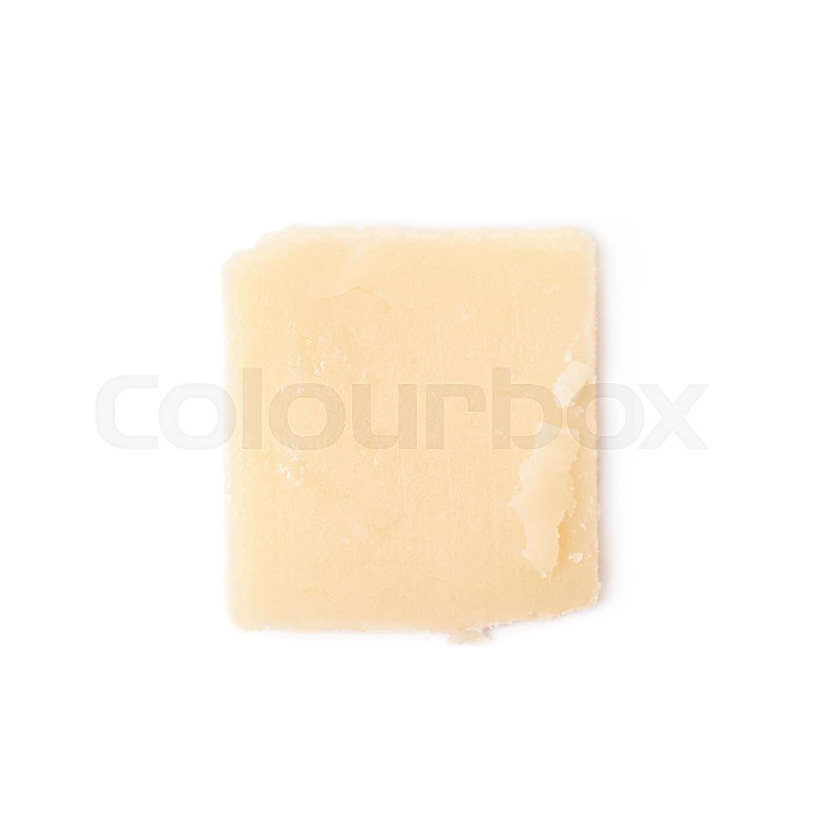 Parmesan cheese flakes isolated | Stock image | Colourbox