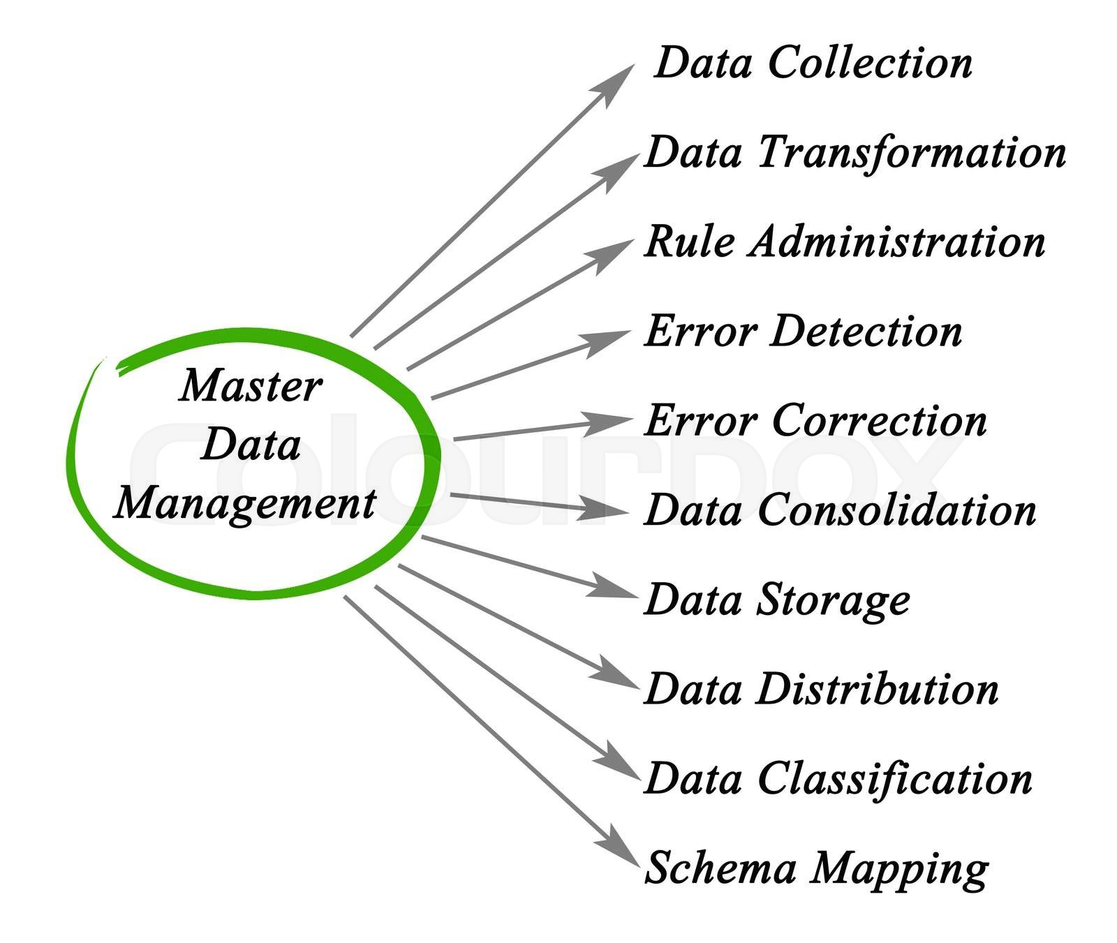 diagram of Master Data Management | Stock image | Colourbox