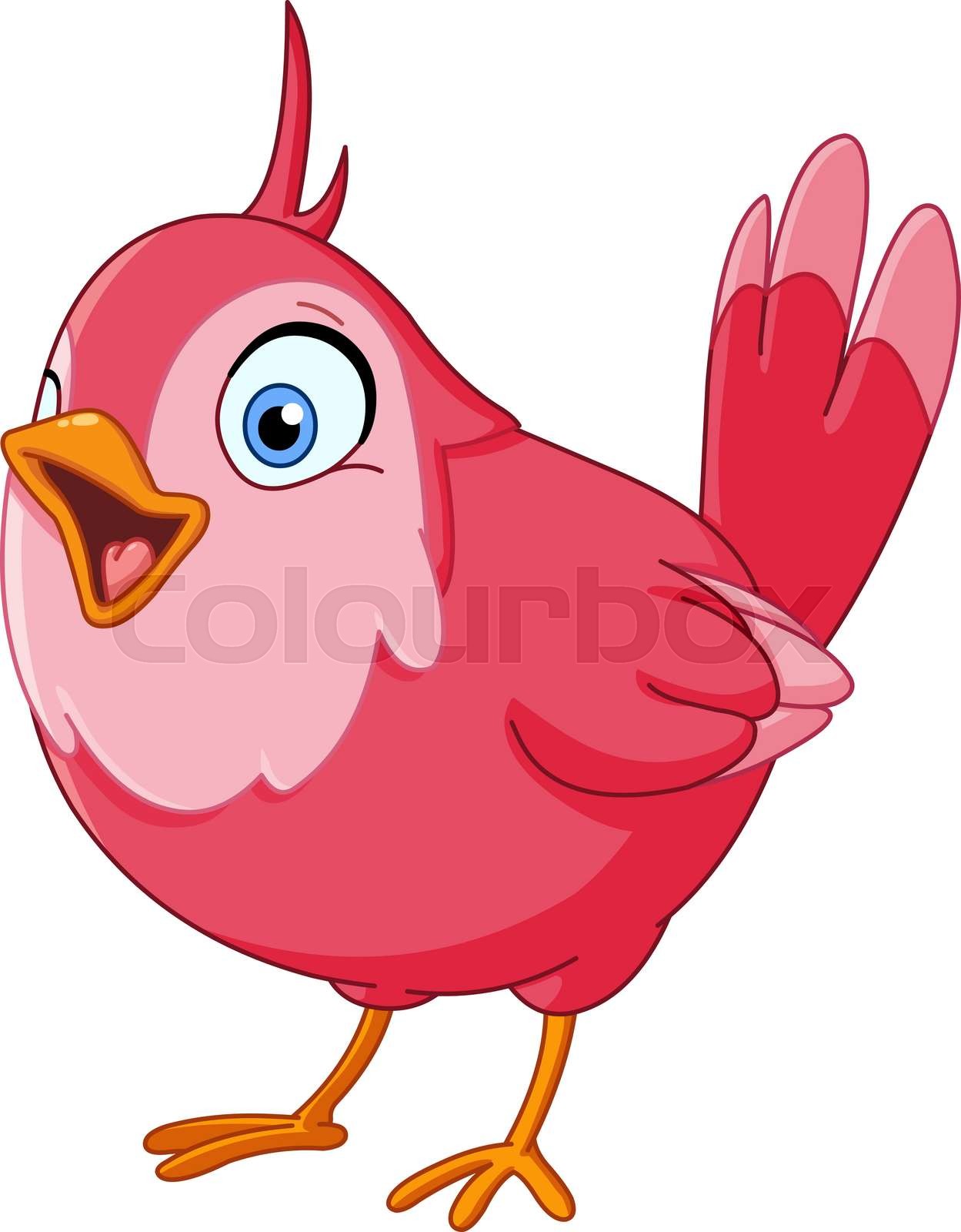 Singing bird | Stock vector | Colourbox