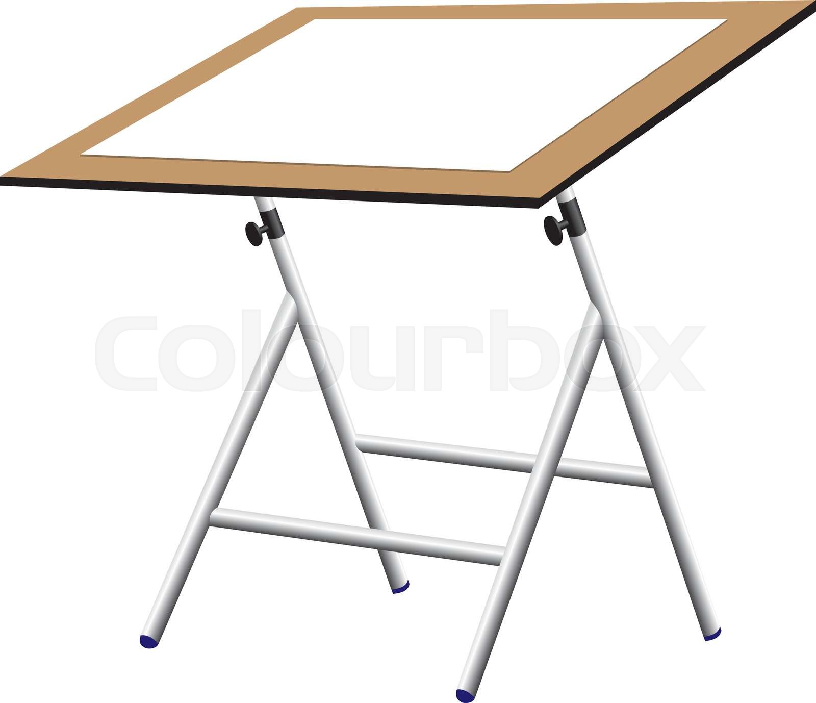 Compact drawing board with paper | Stock vector | Colourbox