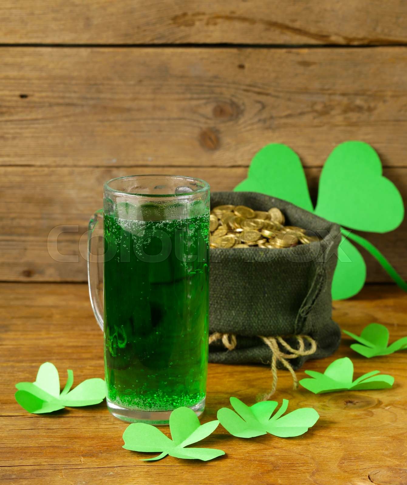 St Patrick's Day green beer | Stock image | Colourbox