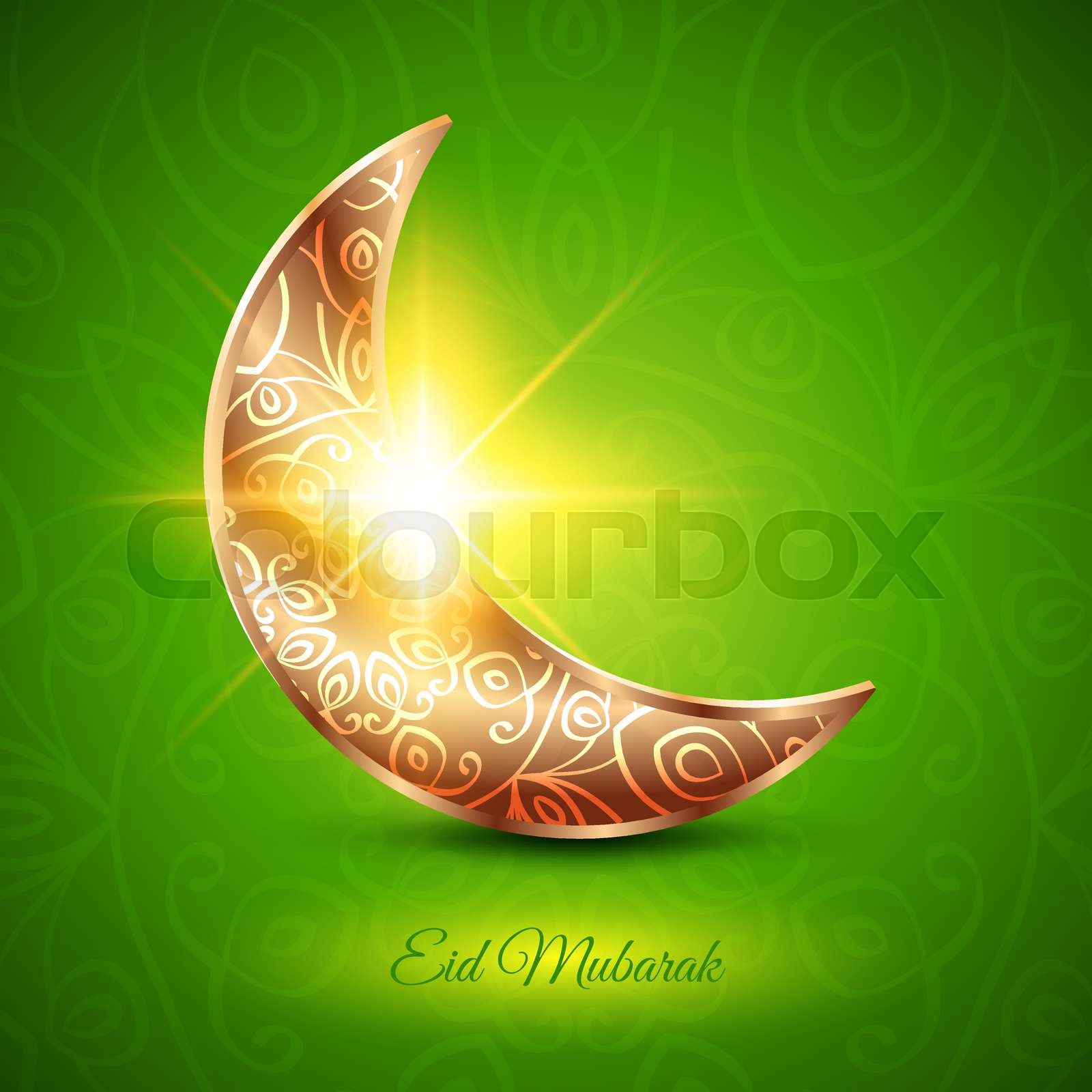 Golden Moon | Stock vector | Colourbox