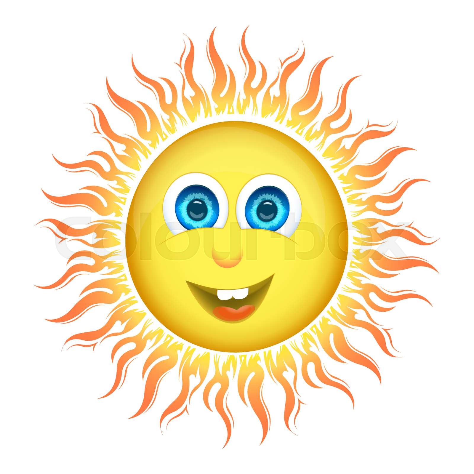 sol, sommer, tegning | Stock vektor | Colourbox