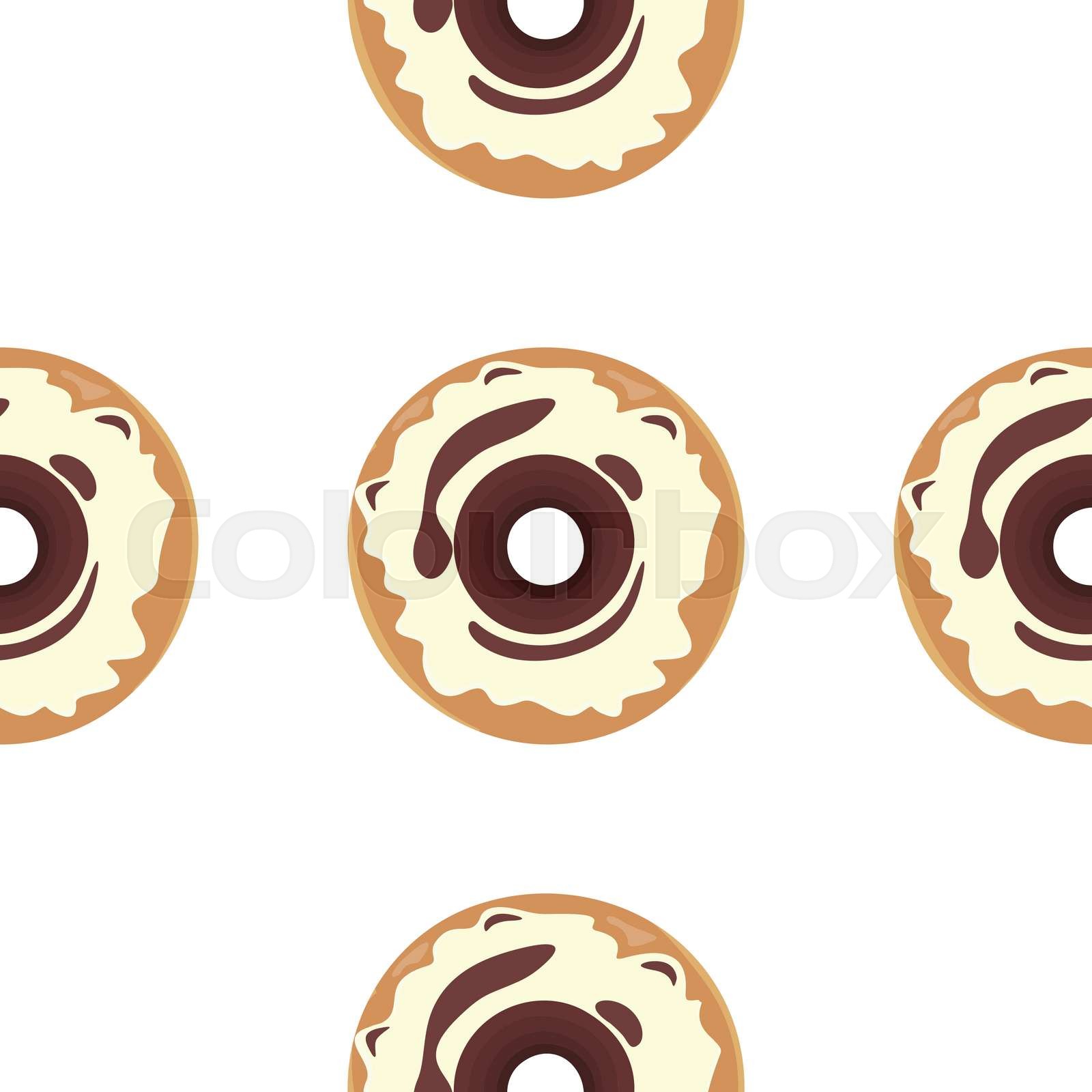 Donut Seamless Background Texture Pattern | Stock vector | Colourbox