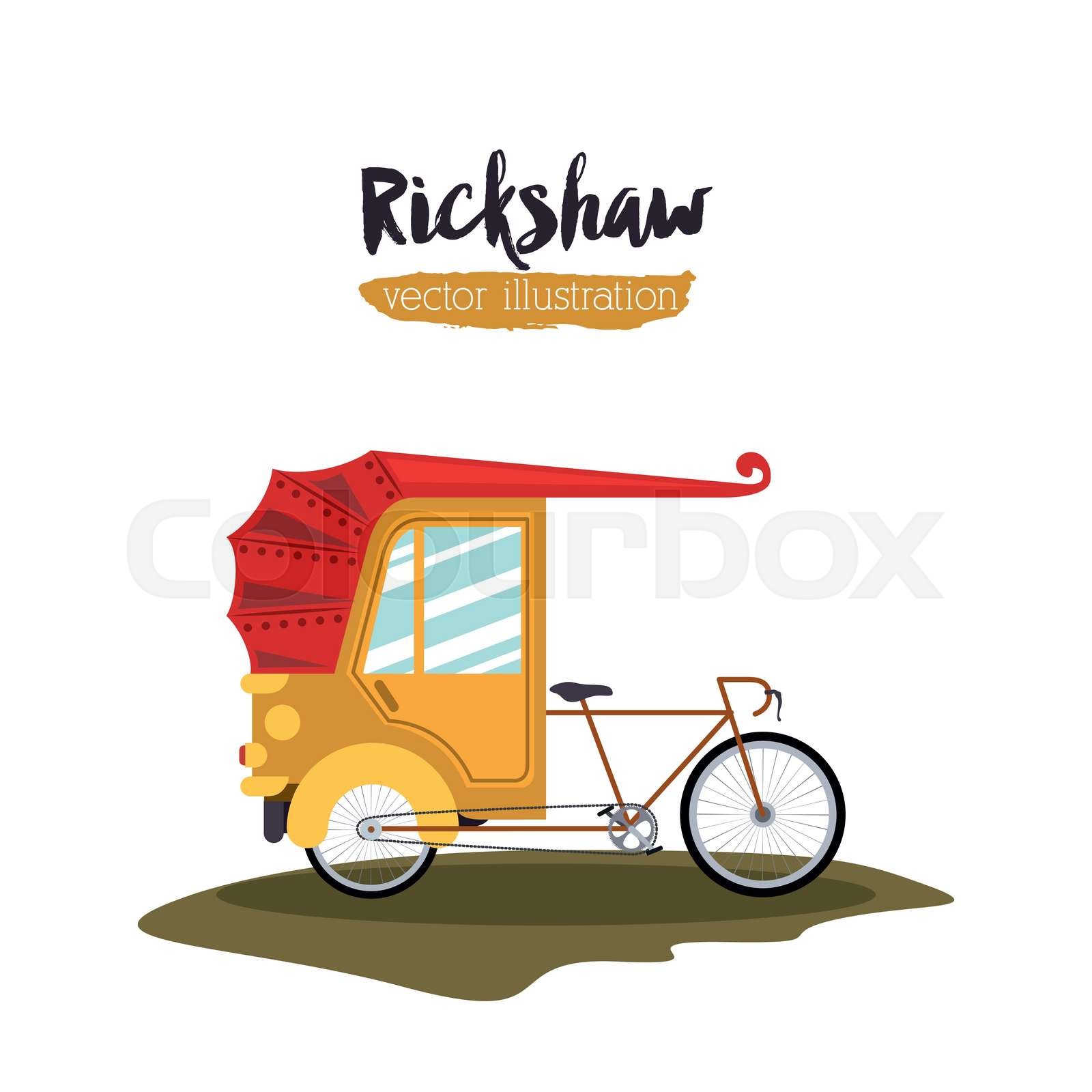rikscha, symbol, vektor | Stock-Vektor | Colourbox
