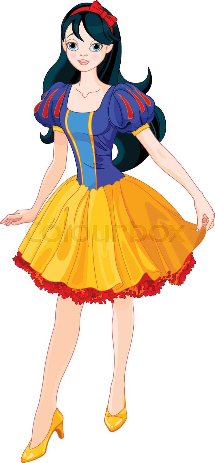 Snow White Girl | Stock vector | Colourbox