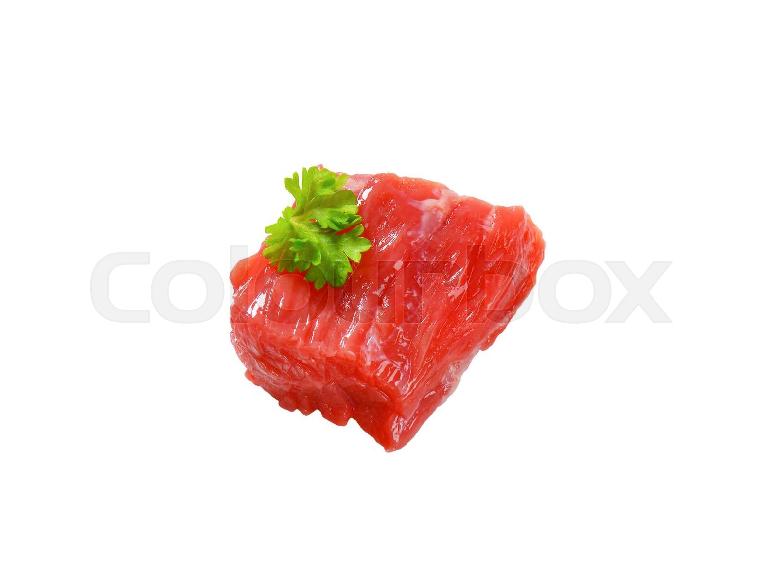 Raw beef chunk | Stock image | Colourbox