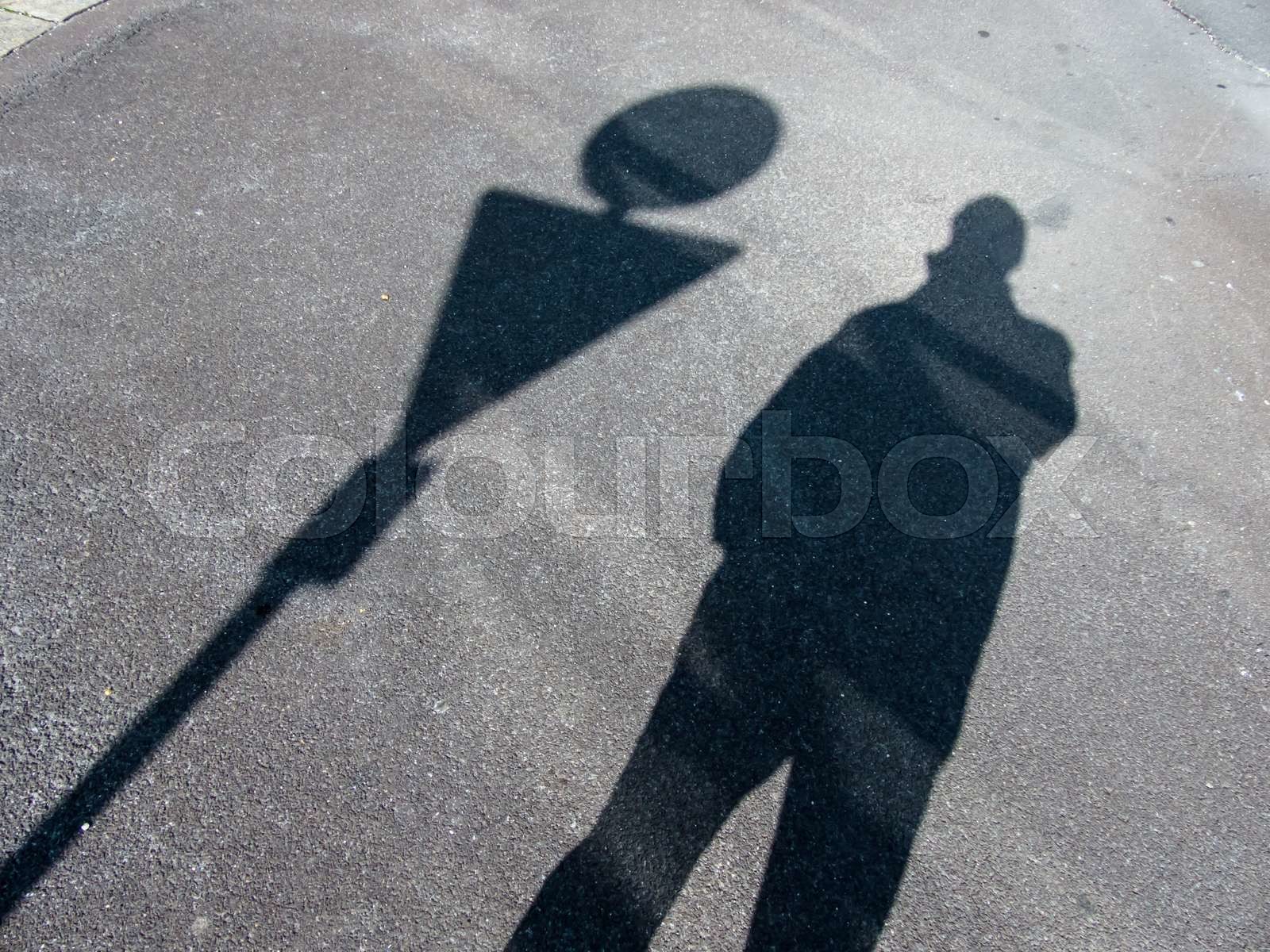 shadow of a man | Stock image | Colourbox