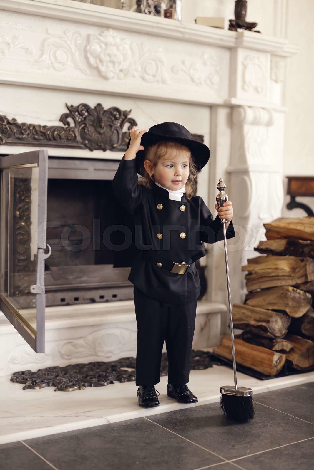 Chimney Sweep Playful Girl | Stock image | Colourbox