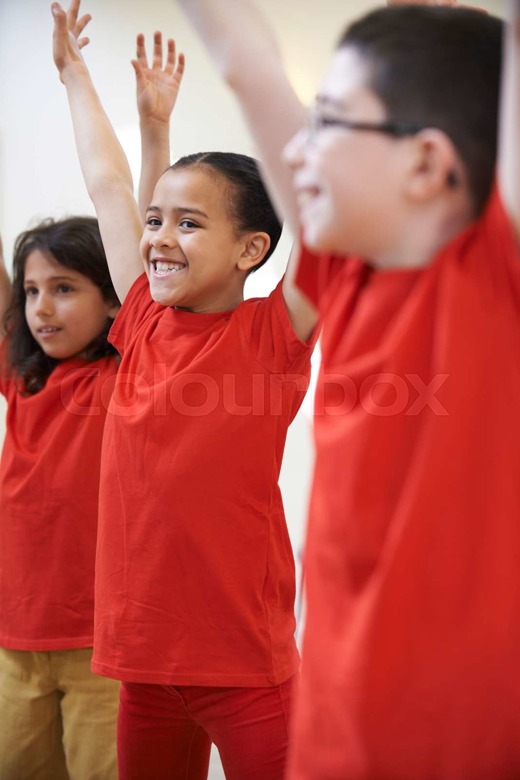 Group Of Children Enjoying Drama Class Together | Stock image | Colourbox