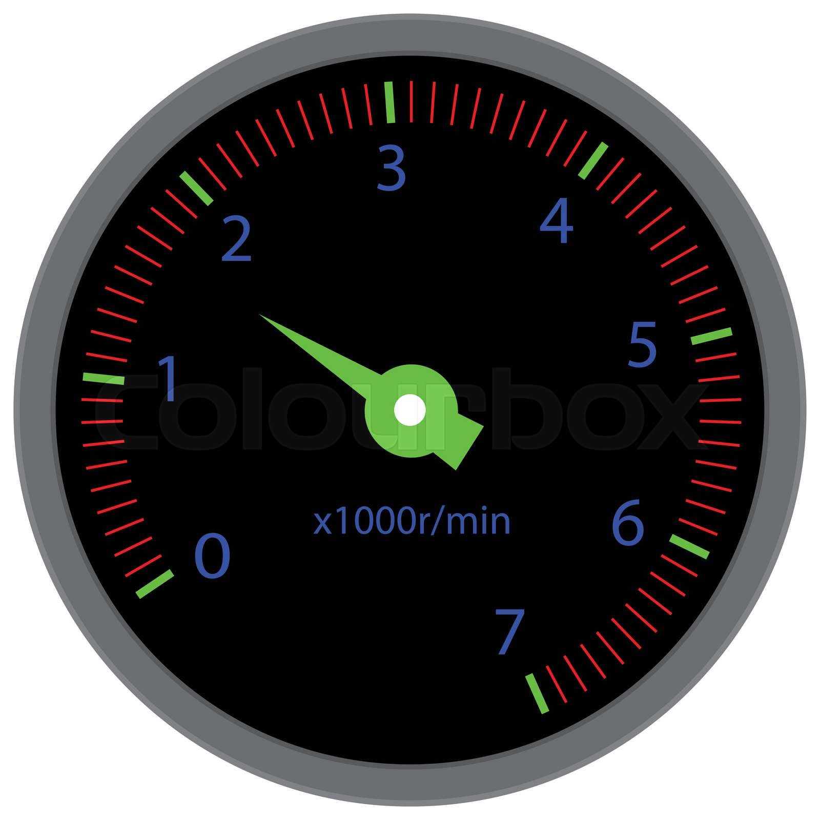 Tachometer dashboard device | Stock vector | Colourbox