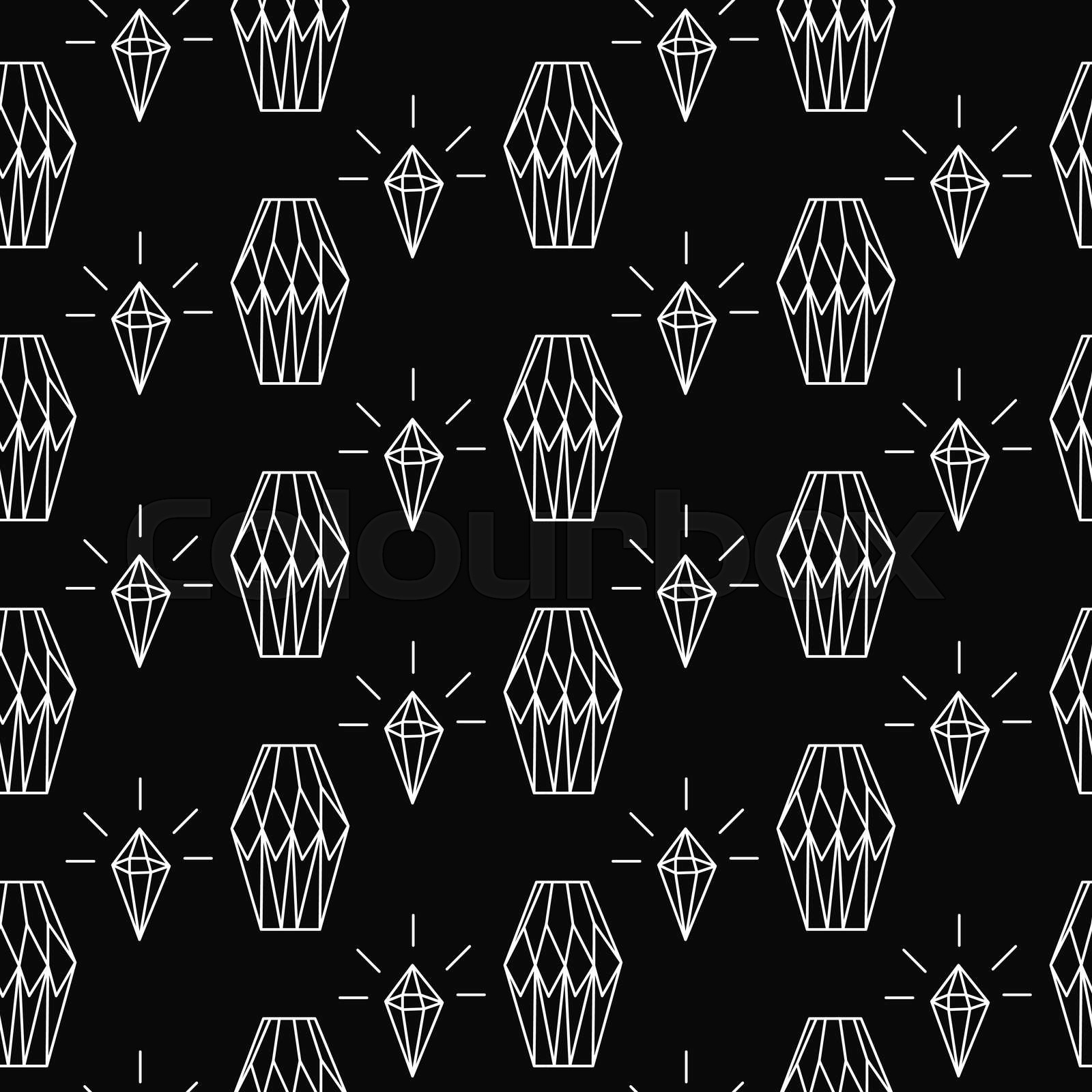 Linear diamond seamless pattern wrap. | Stock vector | Colourbox