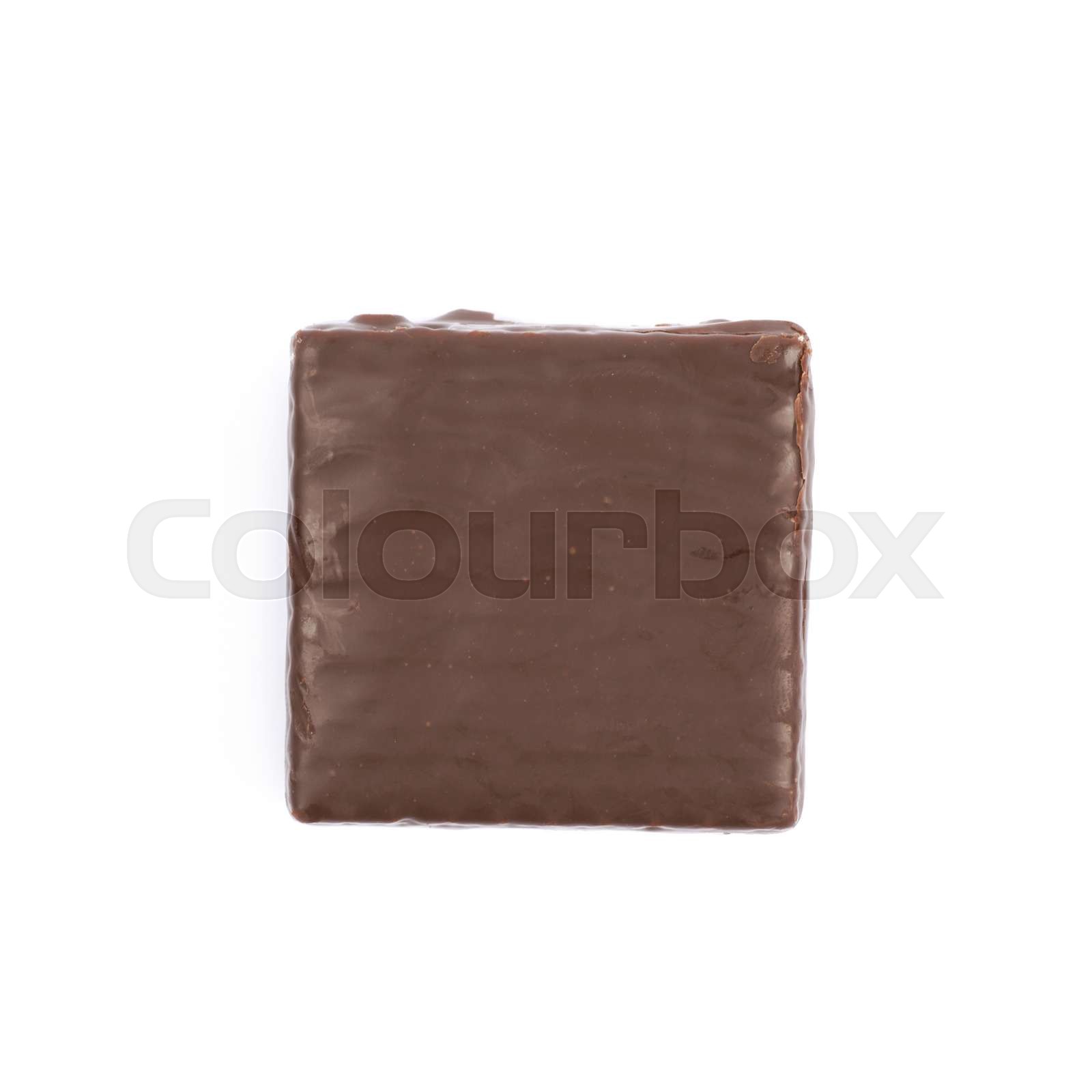 Chocolate waffle candy bar isolated | Stock image | Colourbox