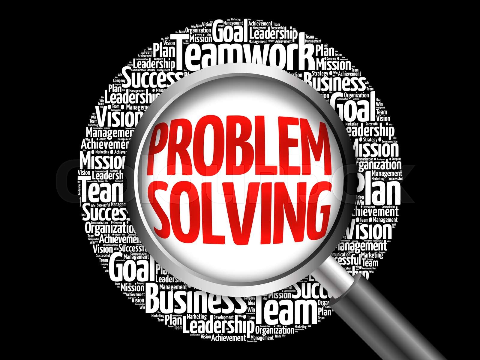 Problem Solving word cloud | Stock image | Colourbox