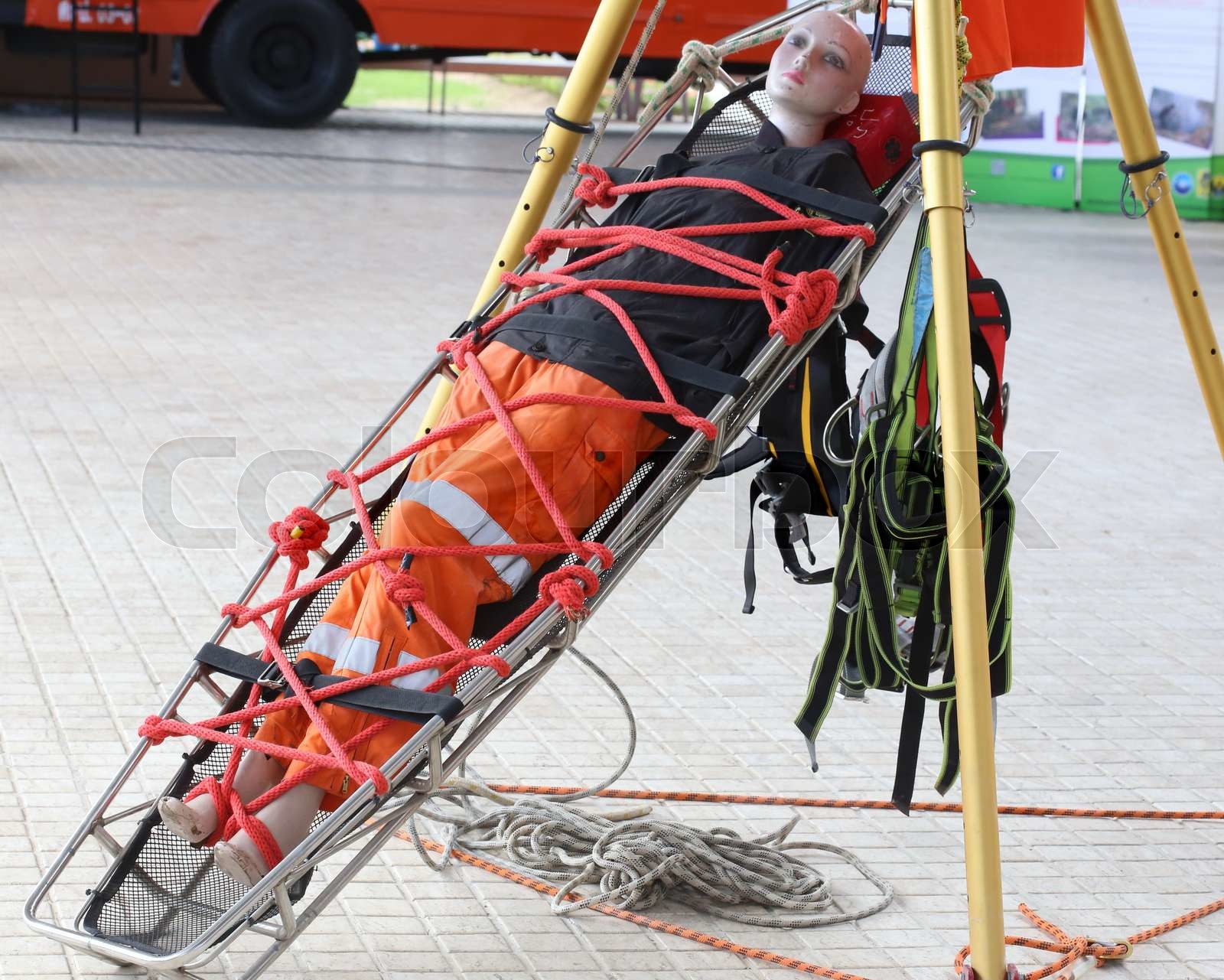 first aid ,emergency cradle | Stock image | Colourbox