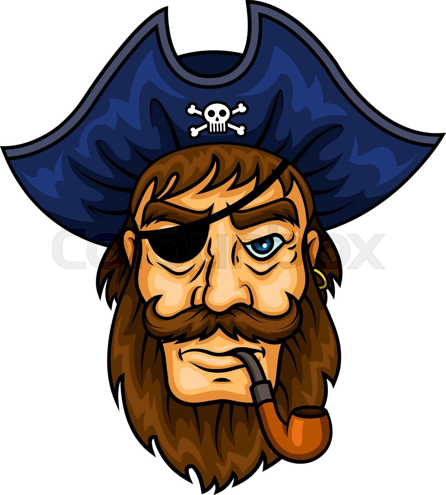 Pirate Face Cartoon