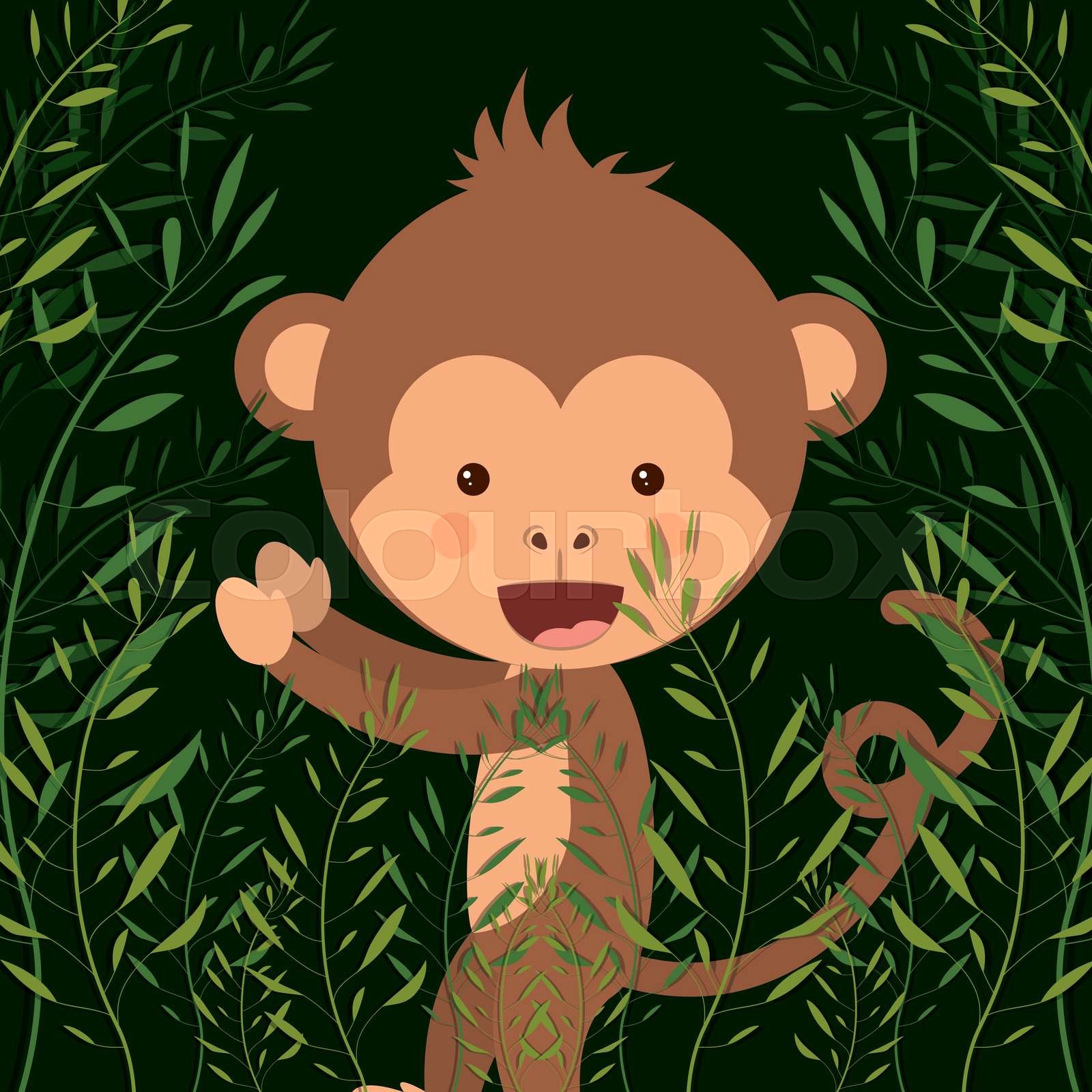 affe, lustig, einfach | Stock-Vektor | Colourbox