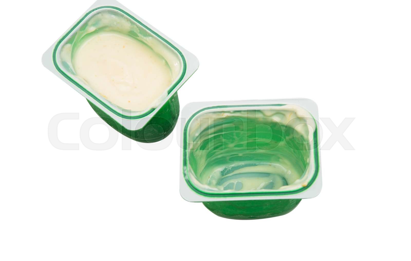 box of yogurt isolated | Stock image | Colourbox
