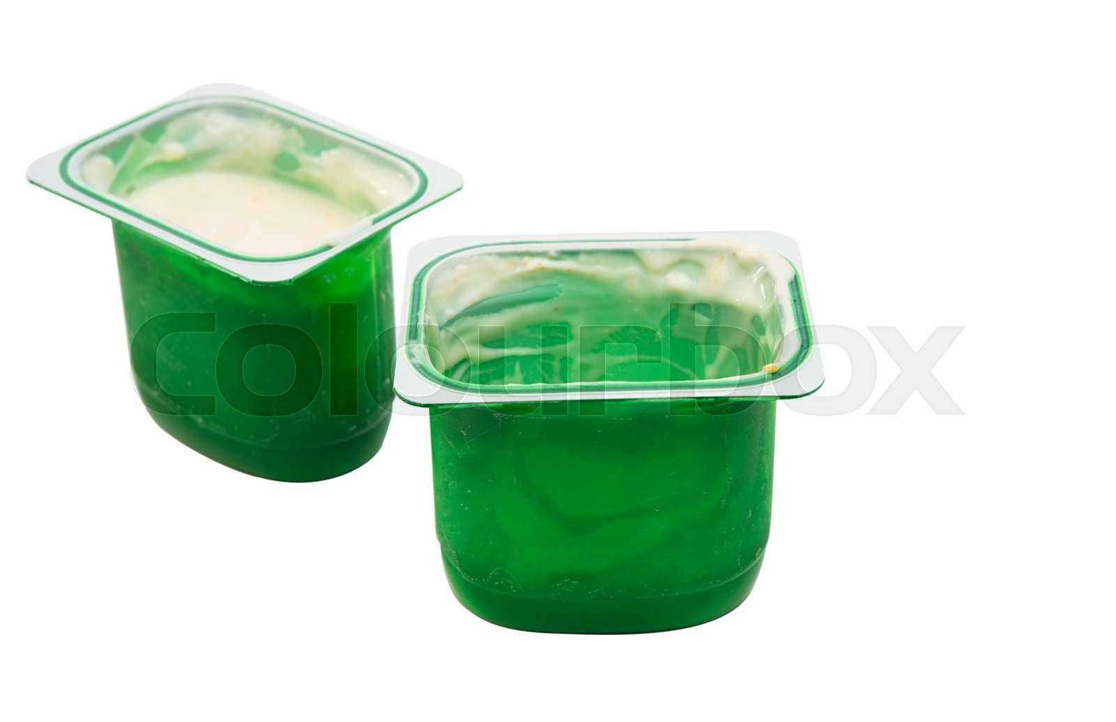 box of yogurt isolated | Stock image | Colourbox