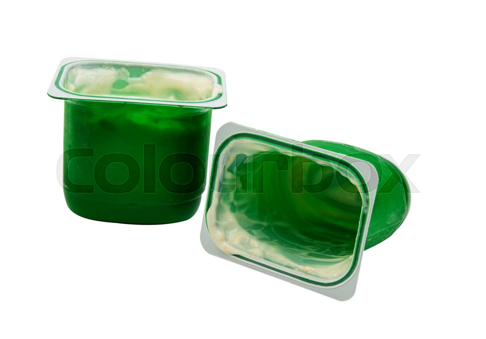 box of yogurt isolated | Stock image | Colourbox