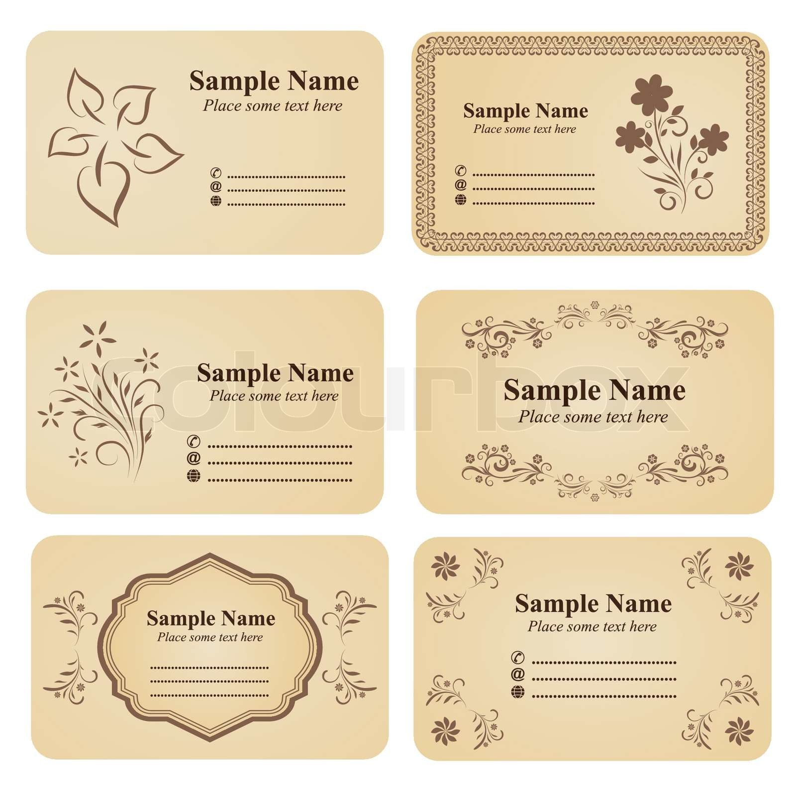 vector vintage cards | Stock vector | Colourbox