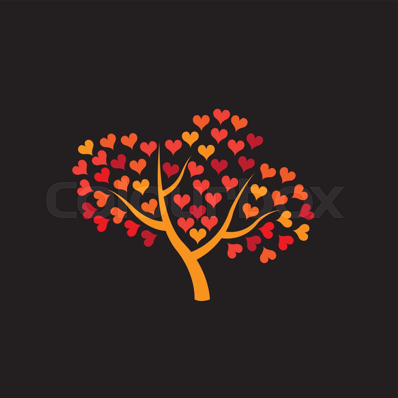 love tree icon, love tree vector, love tree eps, love tree icon sign ...
